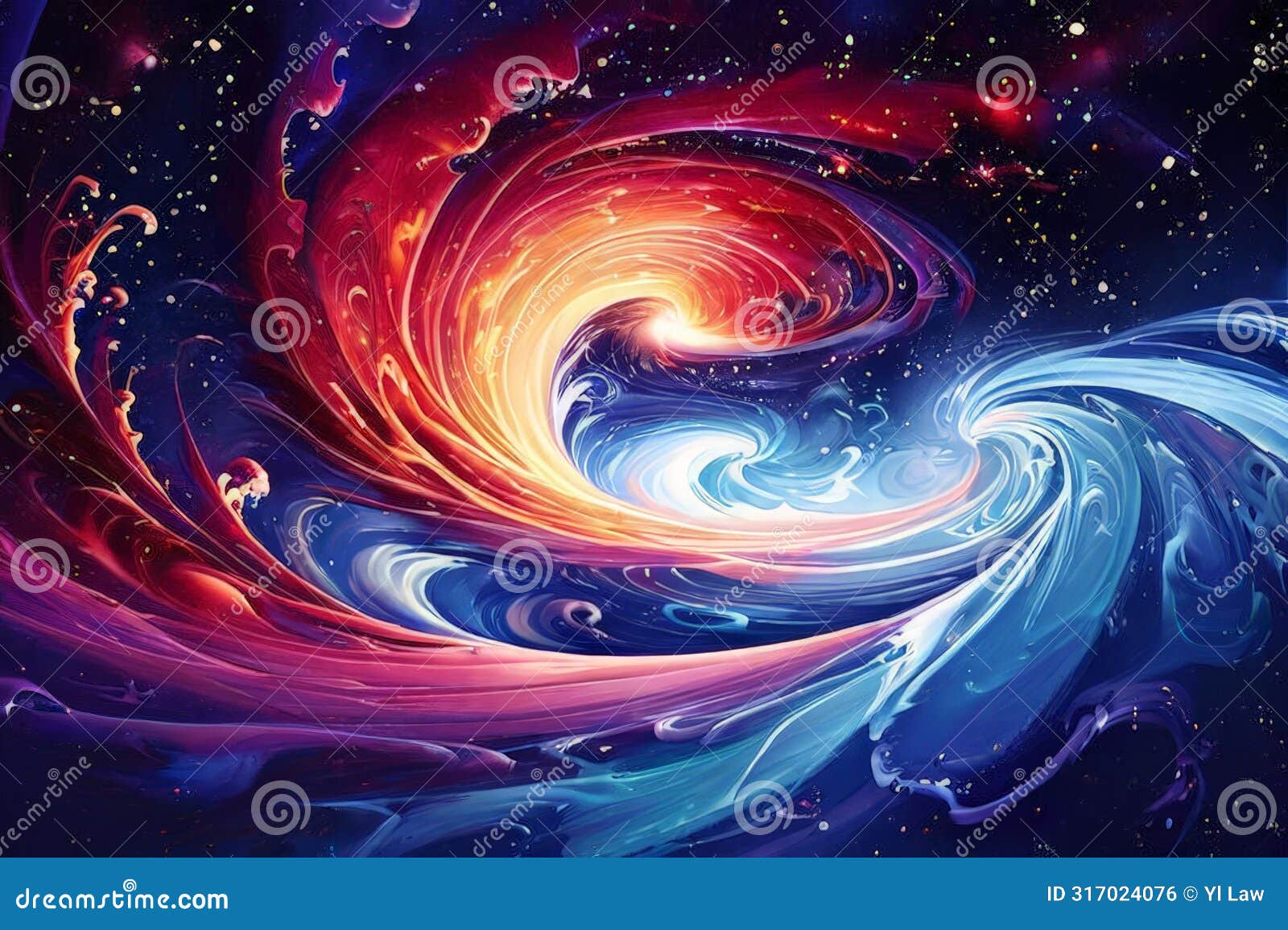 Interstellar Exploration: Cosmic Nebula and Milky Way Galaxy Editorial ...