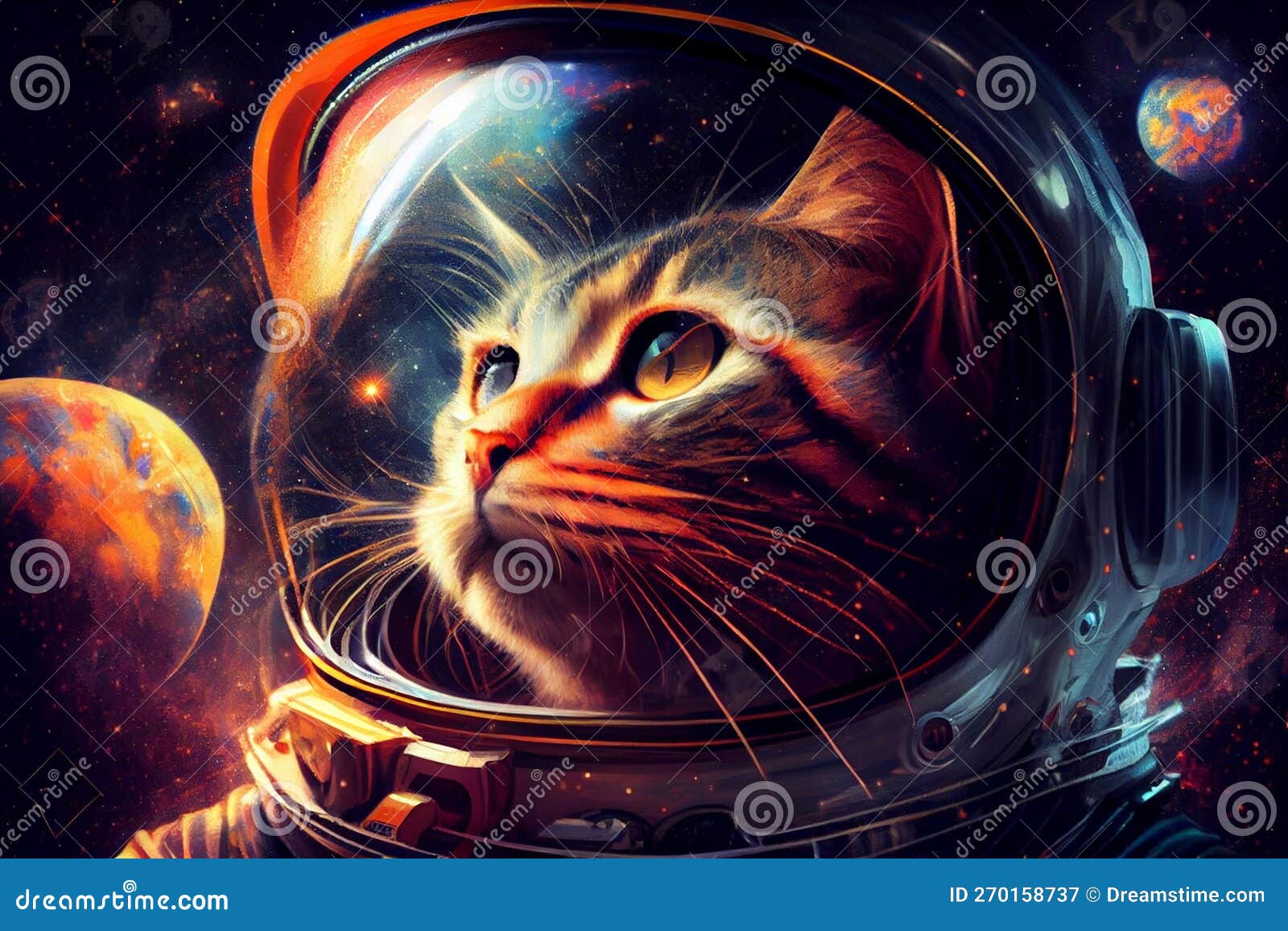 Interstellar Journey: a Cat Quest To Explore the Universe. Generative ...