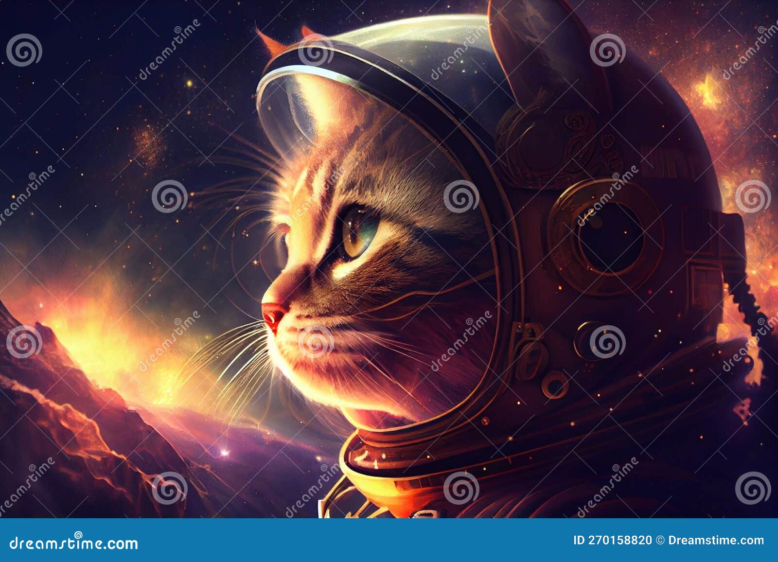 Interstellar Journey: a Cat Quest To Explore the Universe. Generative ...