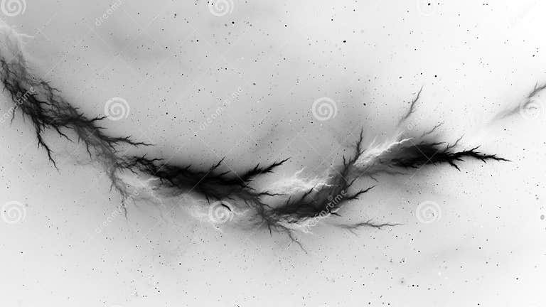 Interstellar Lightning Inverted Black and White Effect Stock ...