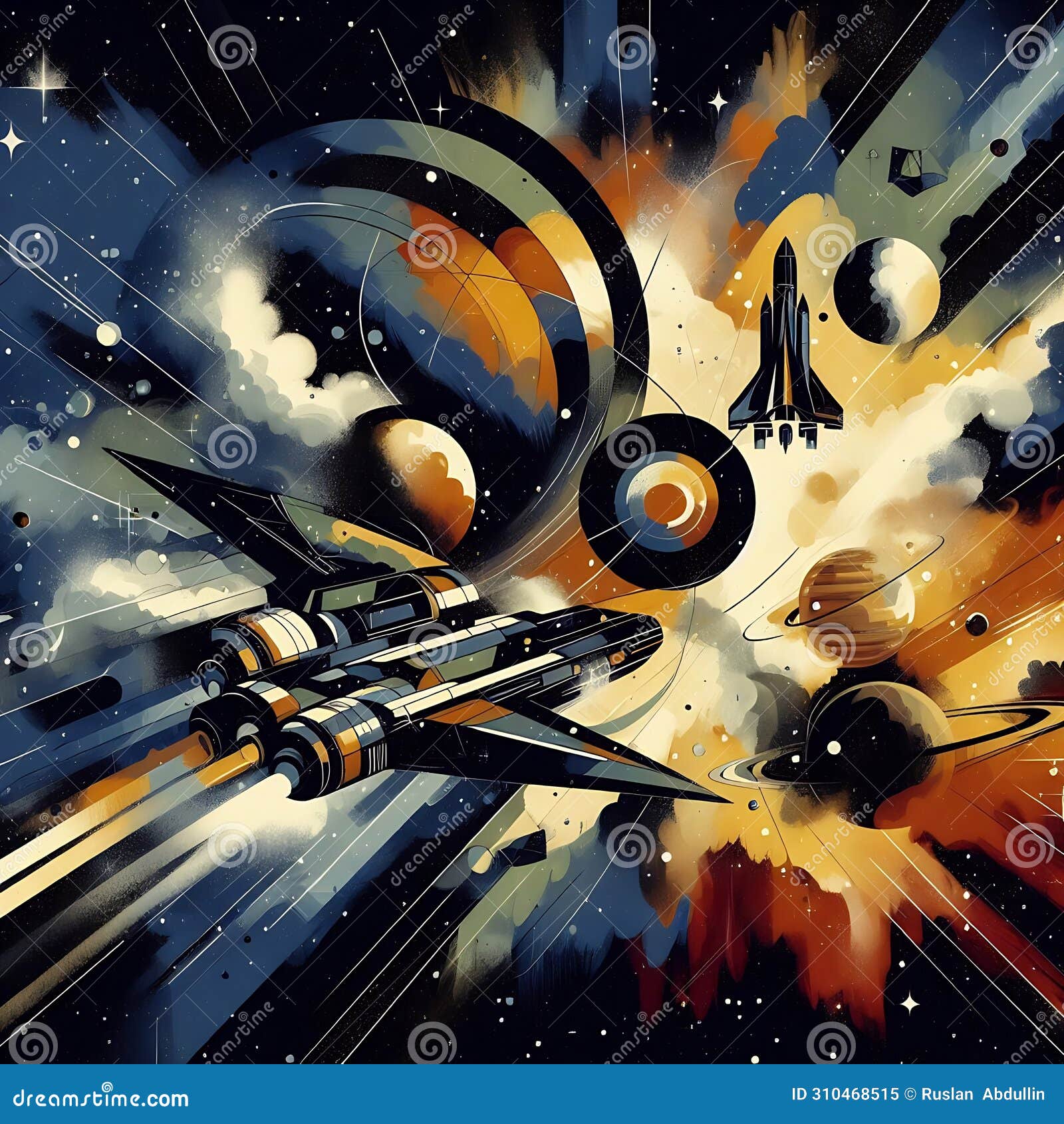 Interstellar Odyssey: The Destruction Of The Glowing Entity - A Royalty ...