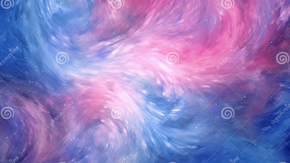 Interstellar Pink and Infinite Blue Nebula Cosmic Themed Pattern Stock ...