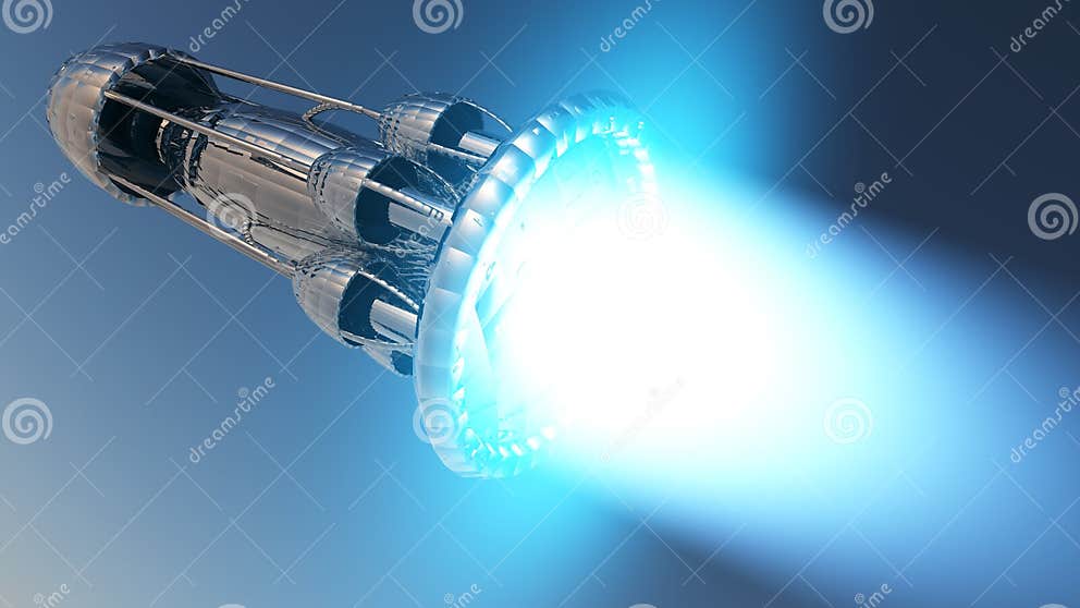 Interstellar rocket stock illustration. Illustration of launch - 51020022