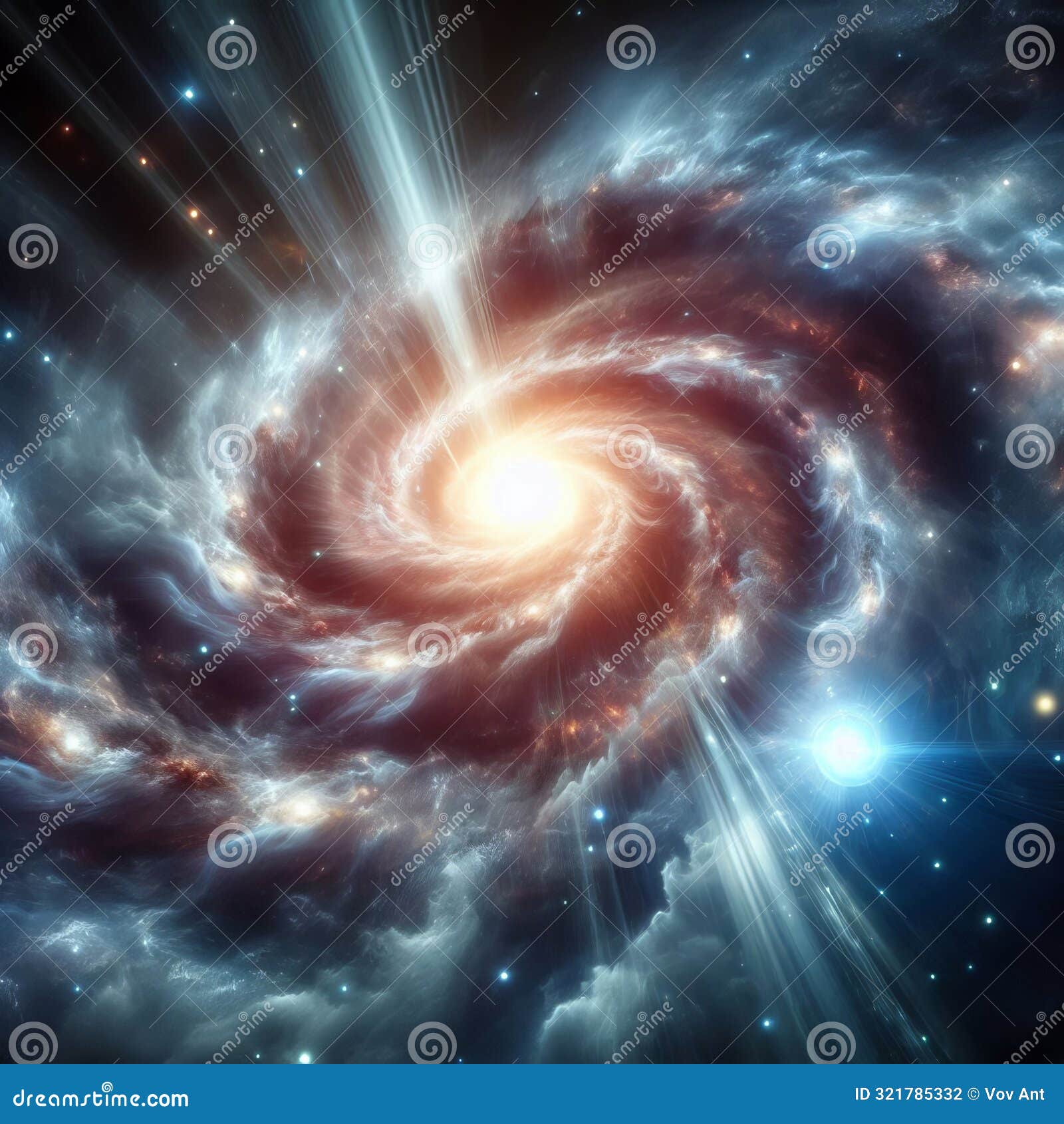 Interstellar Space the Space between Star Systems within a Gal Stock ...