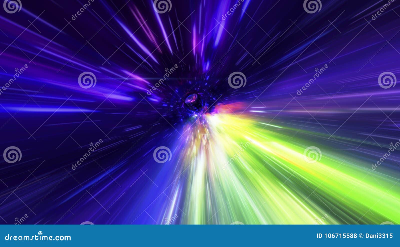 Interstellar, Time Travel and Hyper Jump in Space. Flying through ...