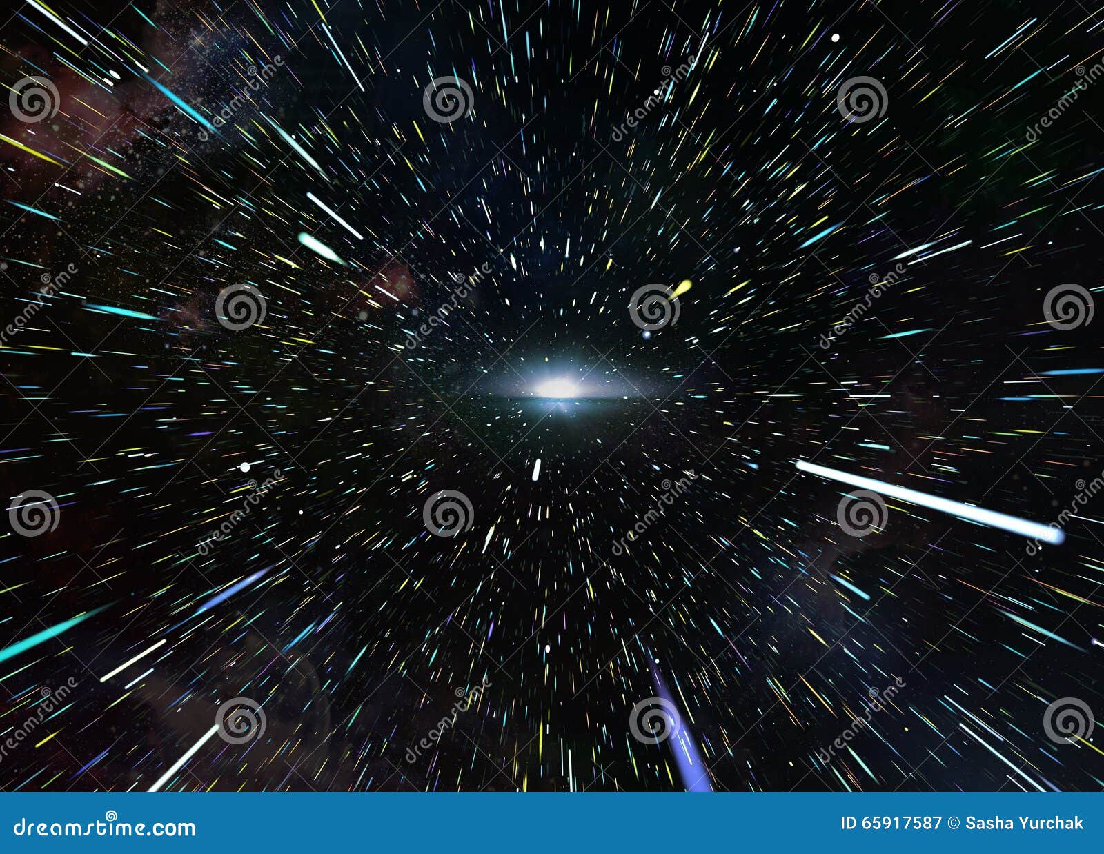 Interstellar travel stock illustration. Illustration of speed - 65917587