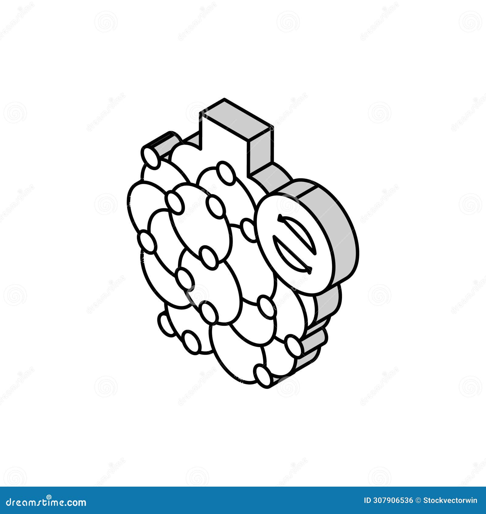 Interstitial Lung Disease Isometric Icon Vector Illustration Stock ...