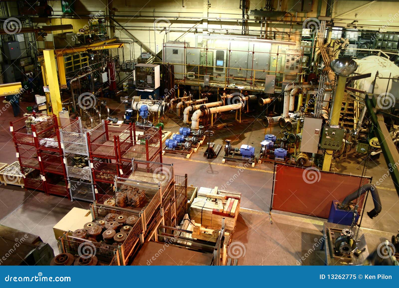Intertior of a Large Manufacturing Company Stock Image - Image of ...