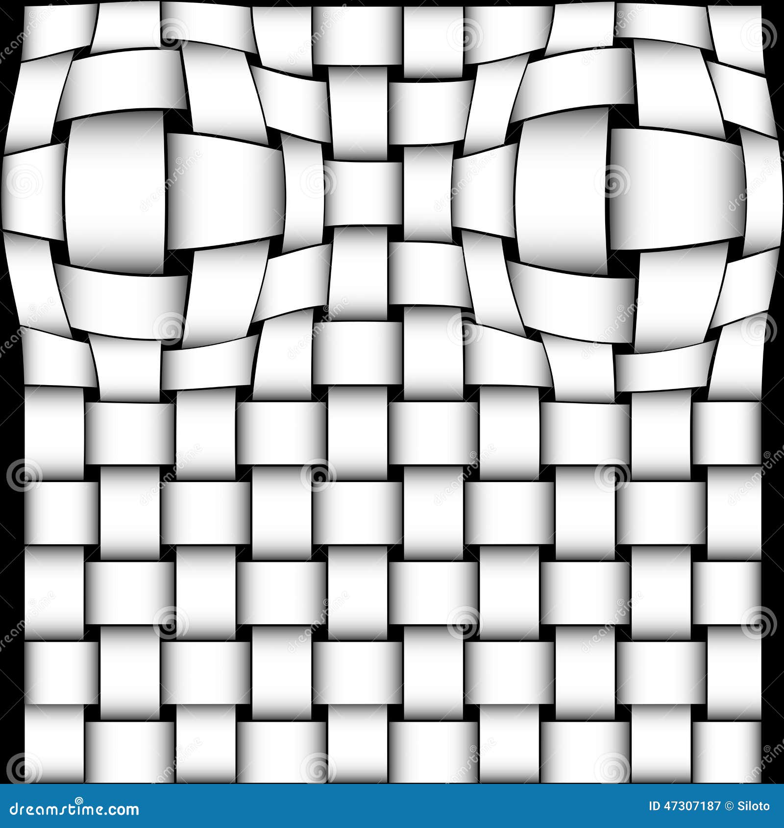 Intertwined bands stock vector. Illustration of braided - 47307187