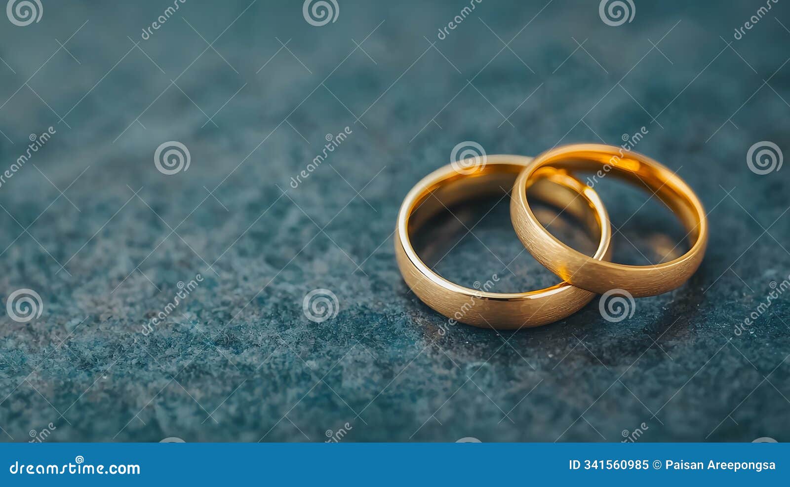 Intertwined Golden Wedding Rings Symbolizing Eternal Love and ...