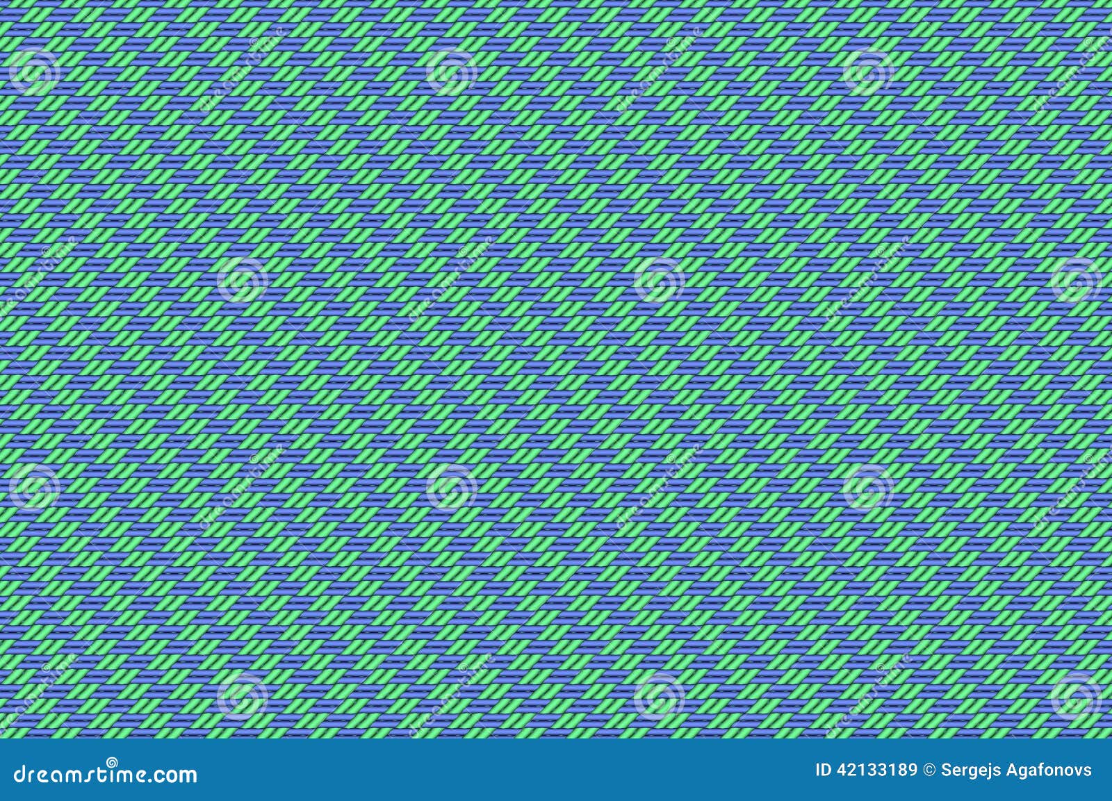 Intertwined Grid - Violet and Mint Green Pale Weave. Stock Illustration ...