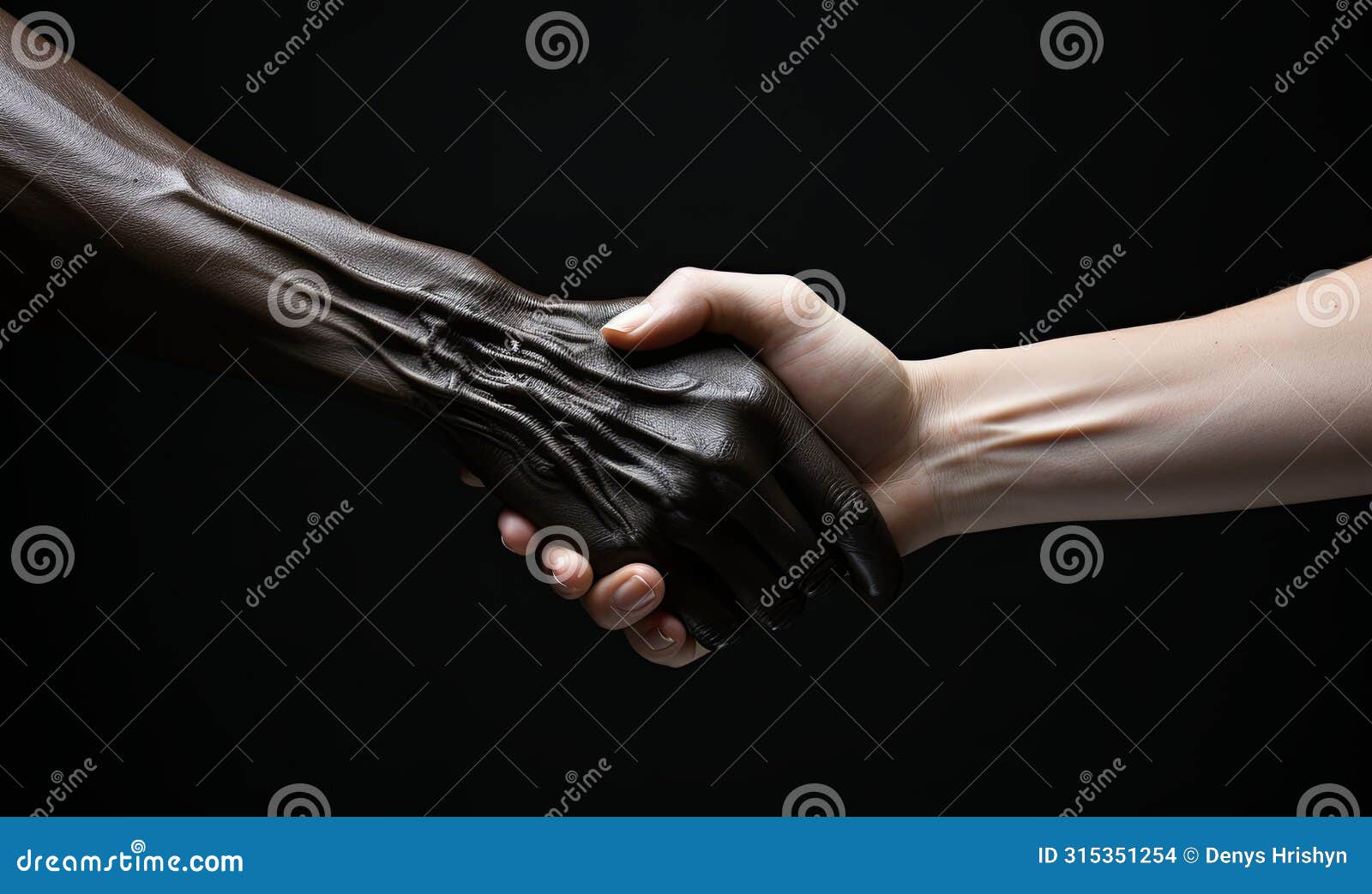 Intertwined Hands Symbolize Unity Stock Photo - Image of gesture ...