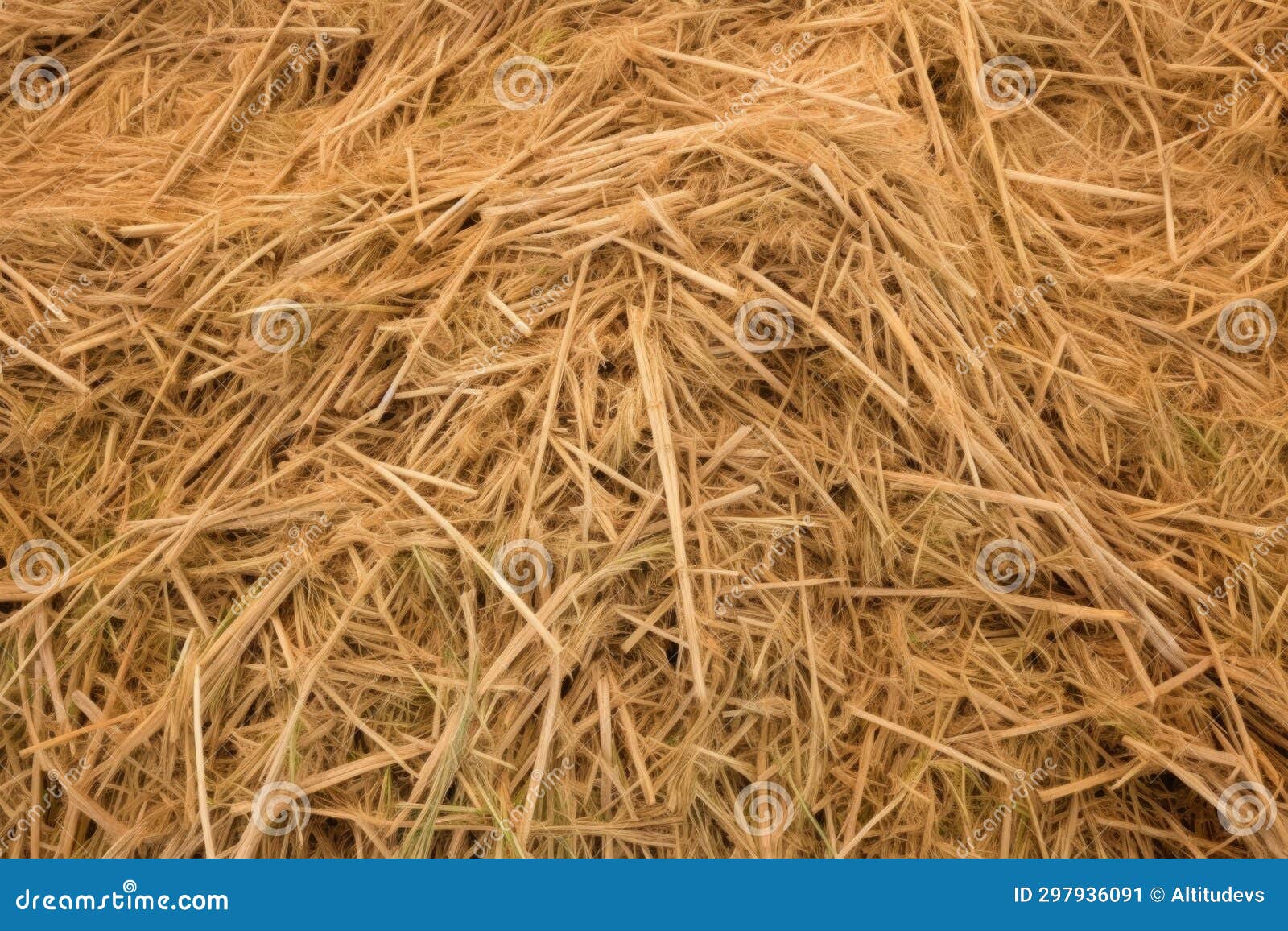 Intertwined Hay Strands in a Bale Stock Illustration - Illustration of ...