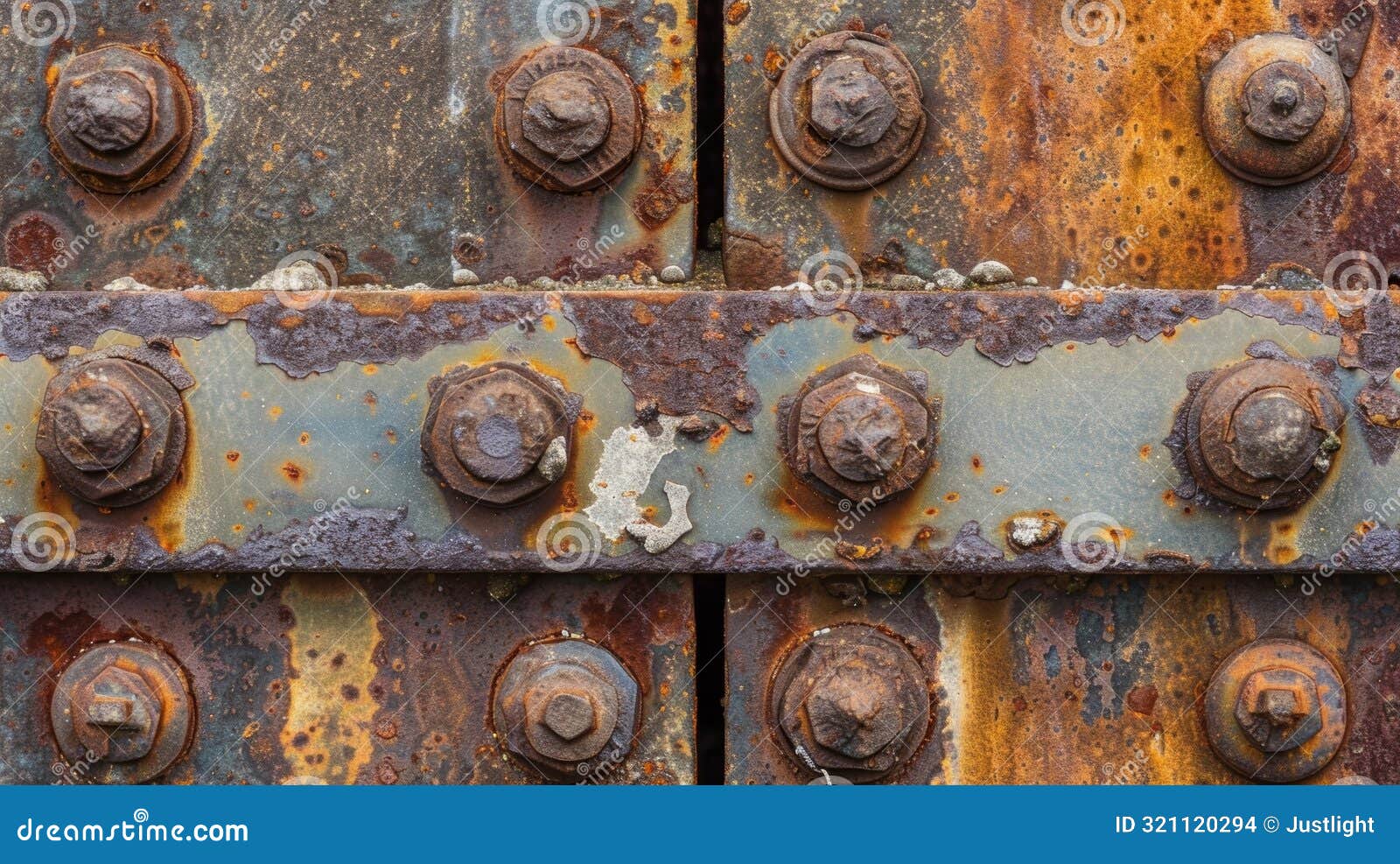 Rivet And Rust Spots On A Steel Plate. Stock Image | CartoonDealer.com ...