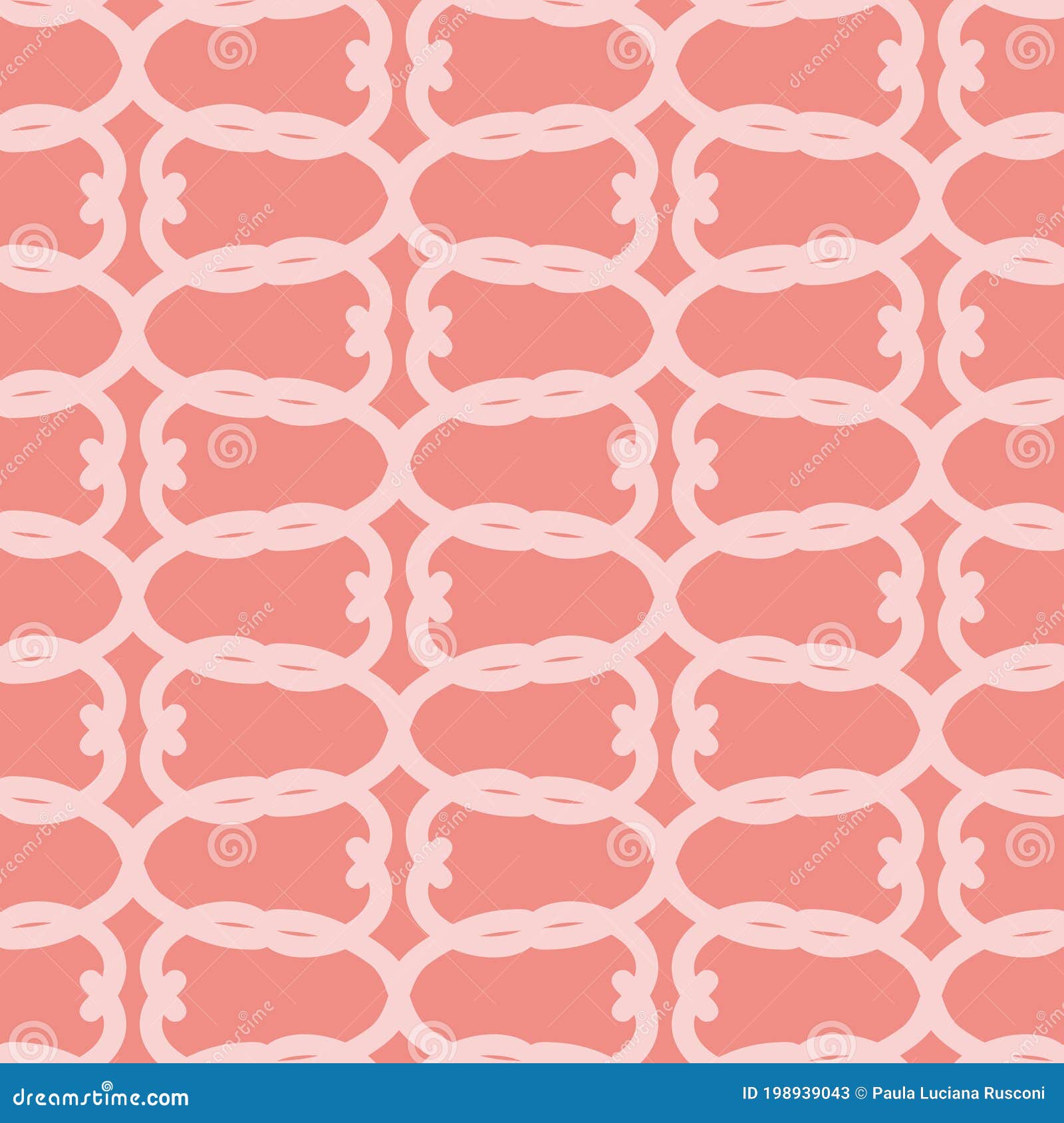 Intertwined Loops Seamless Vector Pattern Stock Vector - Illustration ...