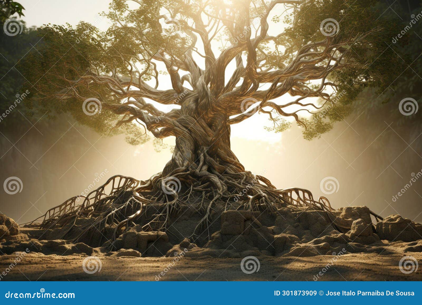 Intertwined Roots of Family Remembrance the Stock Illustration ...