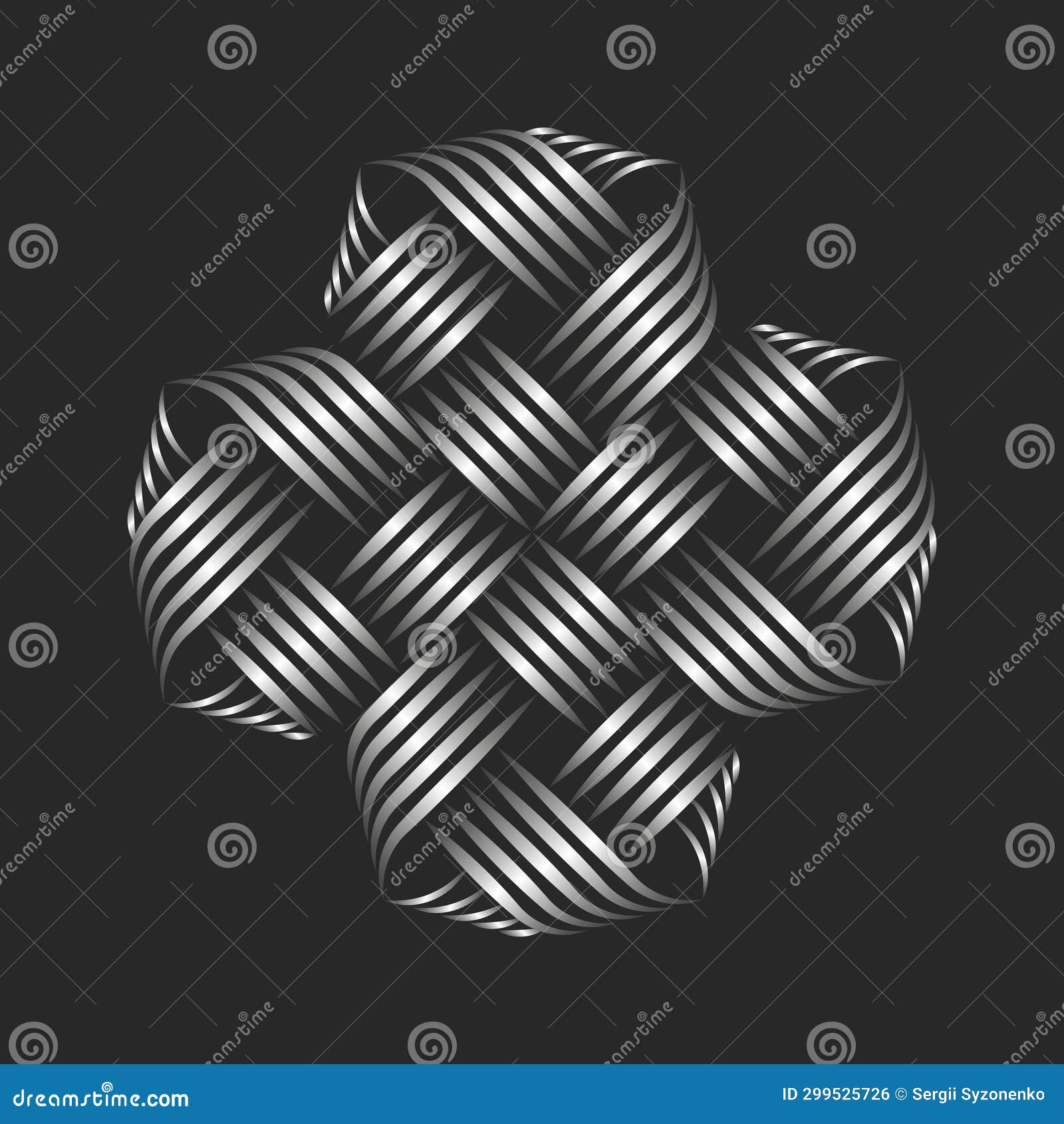 Intertwined Weaving Pattern Celtic Cross Shape Logo for a Jewelry Store ...