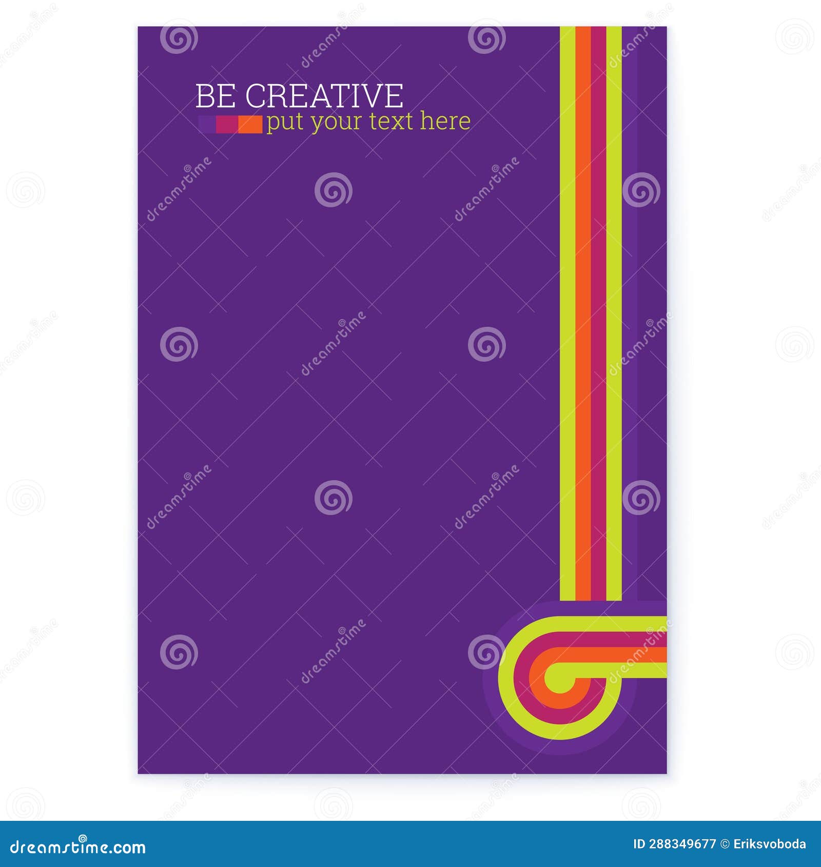 Intertwining and Turning Lines. Retro Background and Colored Stripes ...