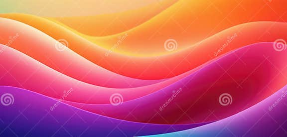 Intertwining Waves of Light Gradient Waves of Multicolor and Pink Stock ...