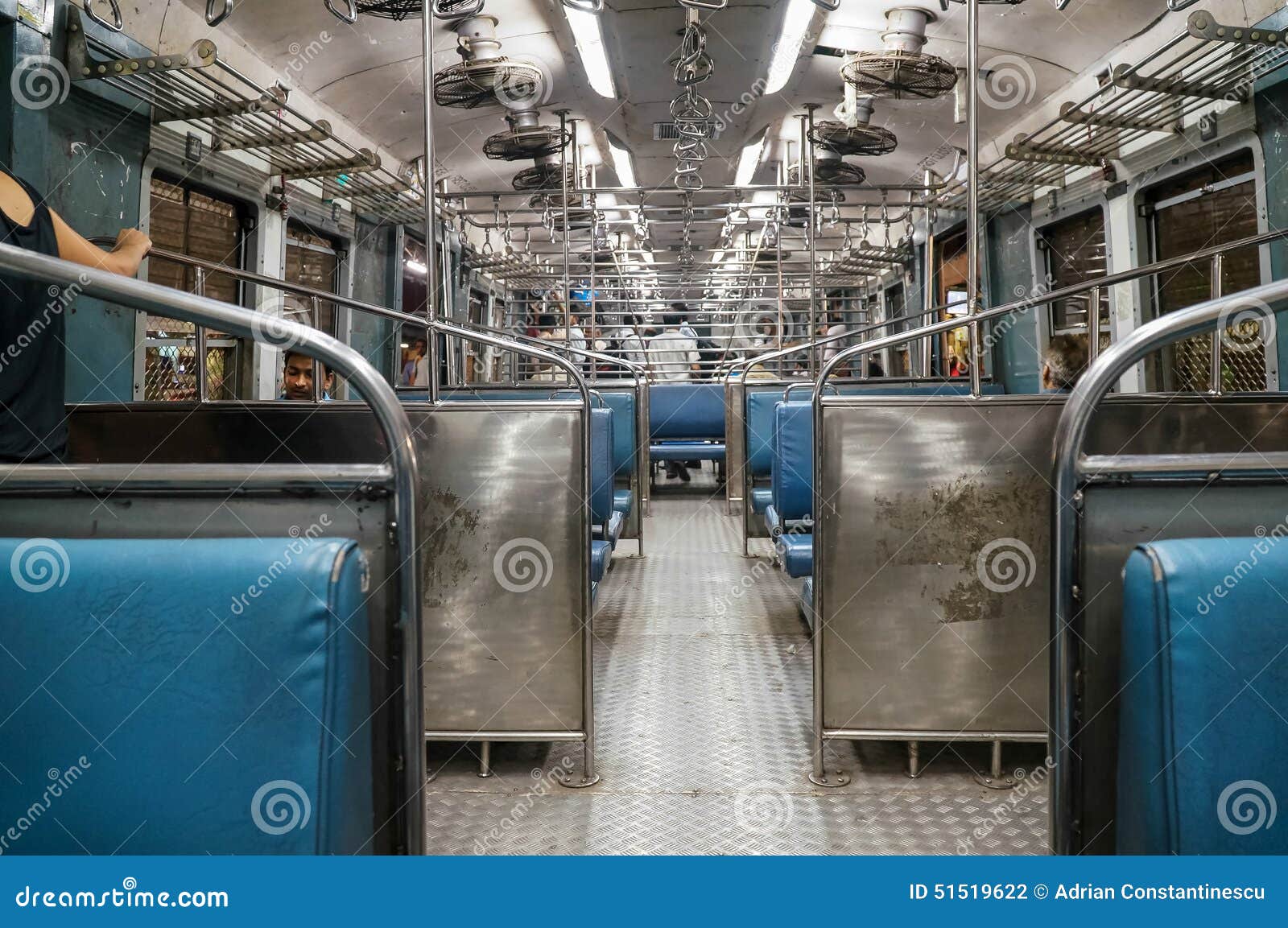 Interurban train in Mumbai editorial photography. Image of evening ...