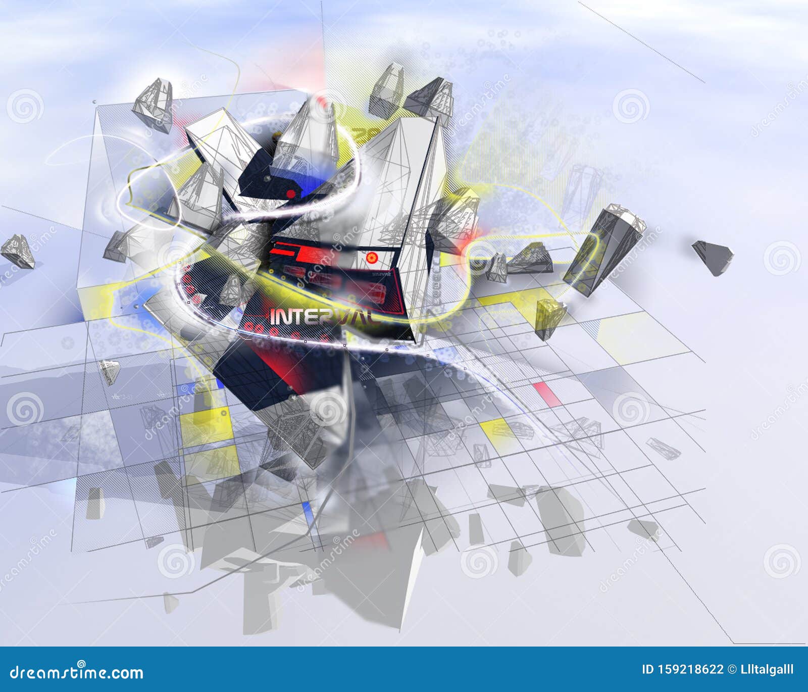 Interval. Background Abstraction Stock Illustration - Illustration of ...