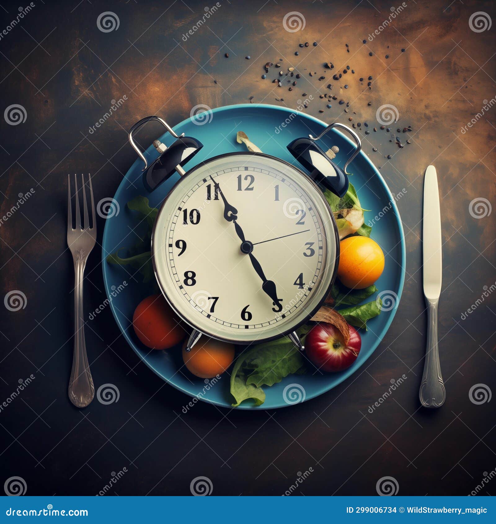 Interval Fasting. Balanced Diet For Weight Loss, Thin And Fat Women ...