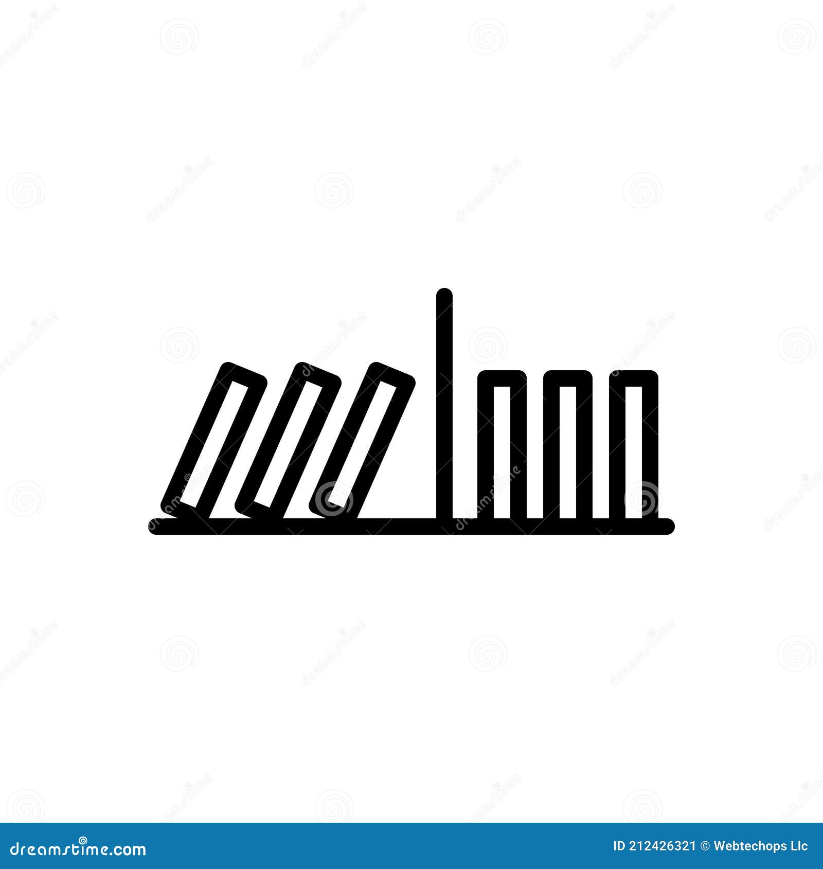 Black Line Icon for Intervention, Interference and Book Stock Vector ...