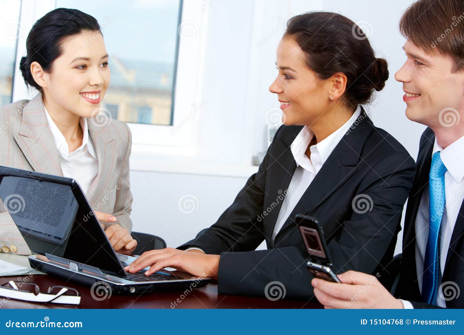 Interview stockfoto. Bild von glücklich, stellring, kaukasisch - 15104768