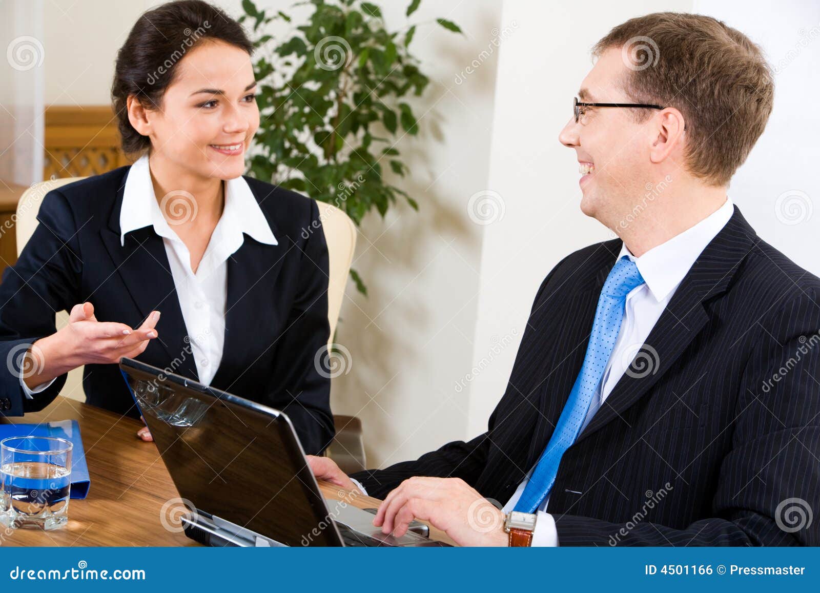 Interview stock photo. Image of colleagues, explaining - 4501166