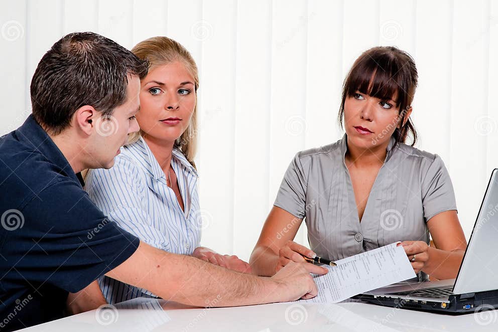 Interview with a Consulting Stock Image - Image of colleague ...