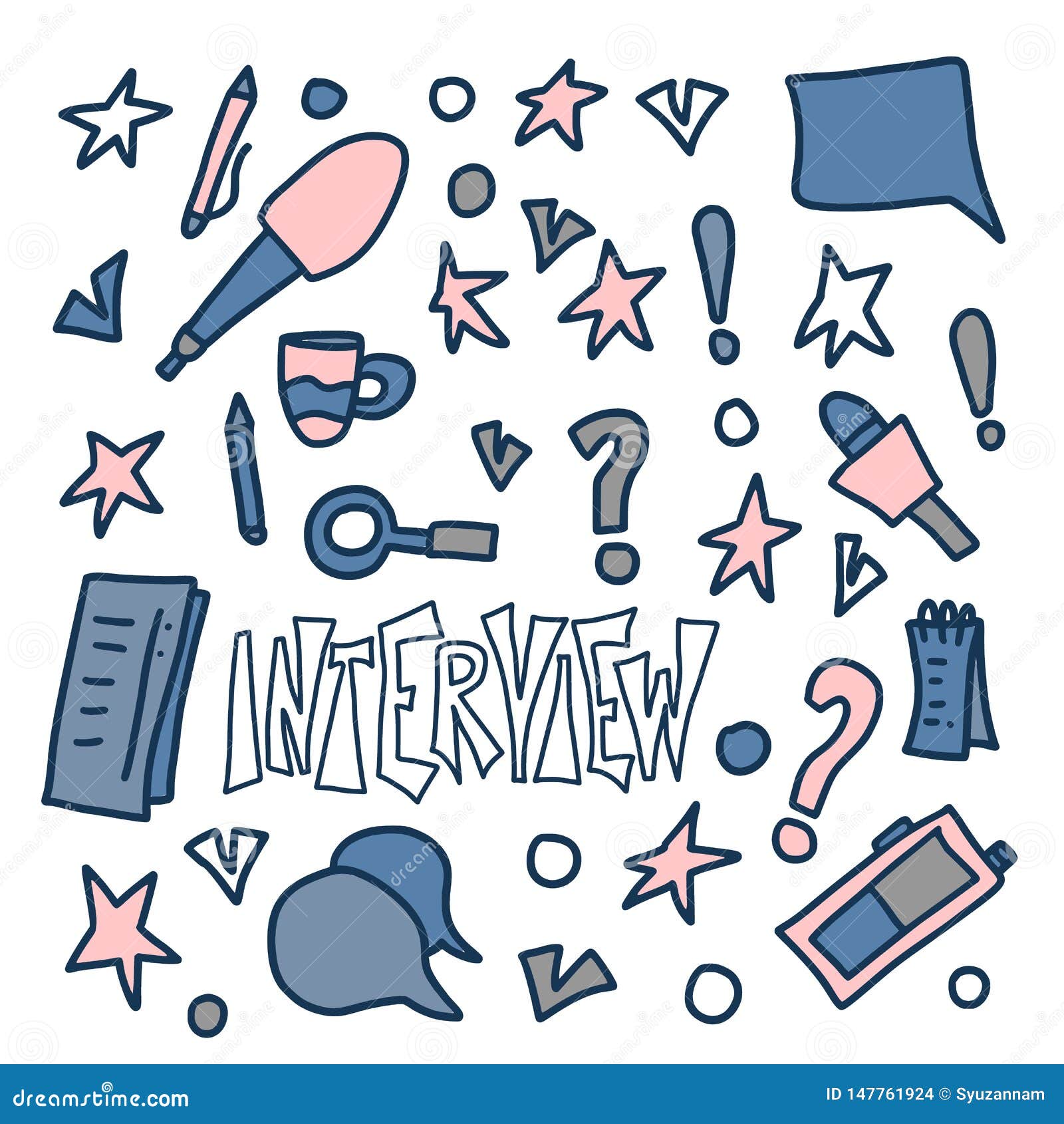 Interview Design Poster. Vector Illustration. Stock Vector ...