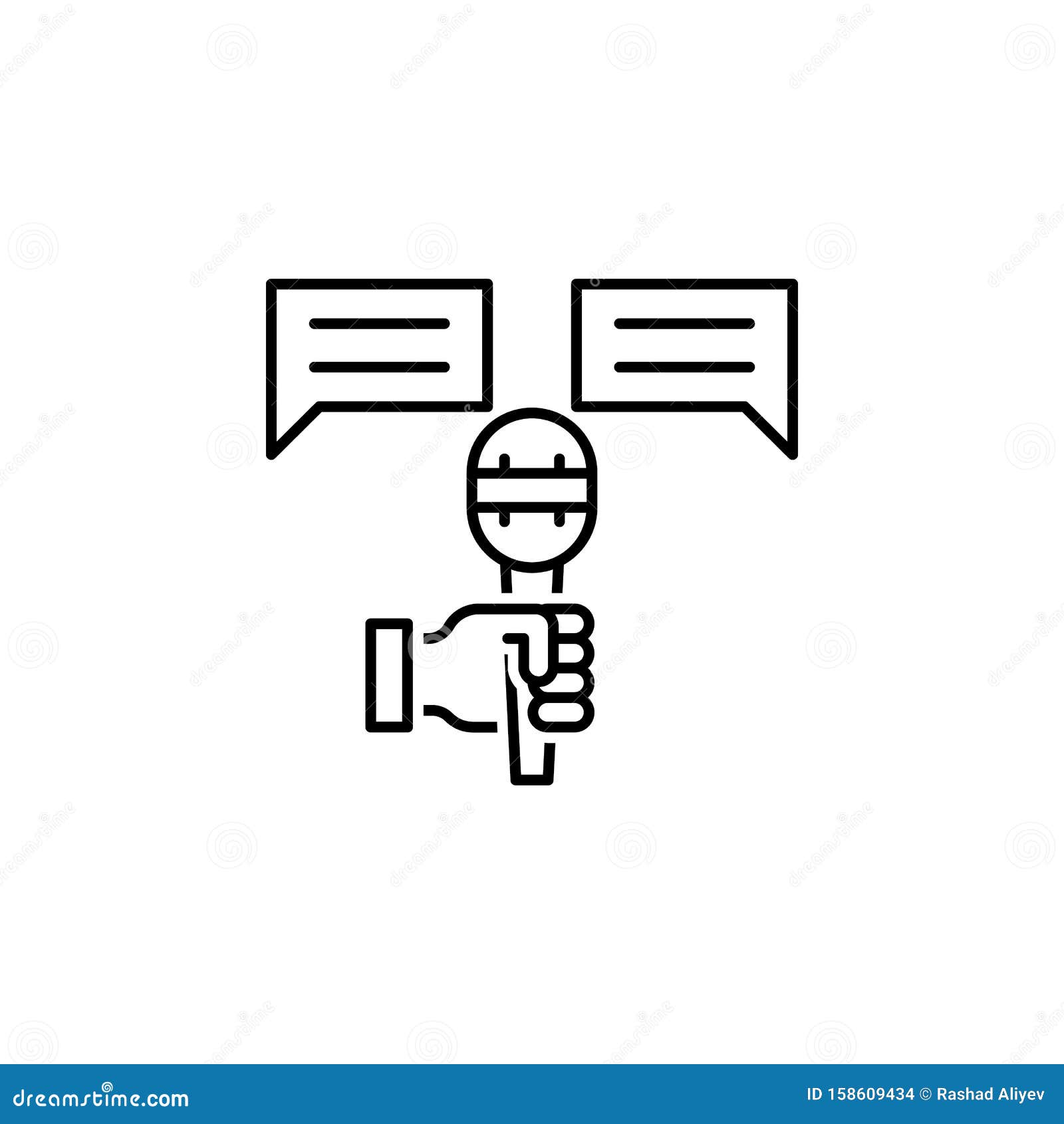 Interview Icon. Element of Interview Icon Stock Illustration ...