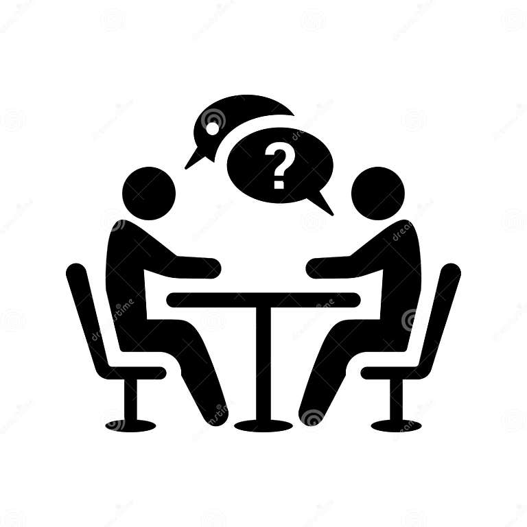 Interview icon stock illustration. Illustration of recruitment - 273348807