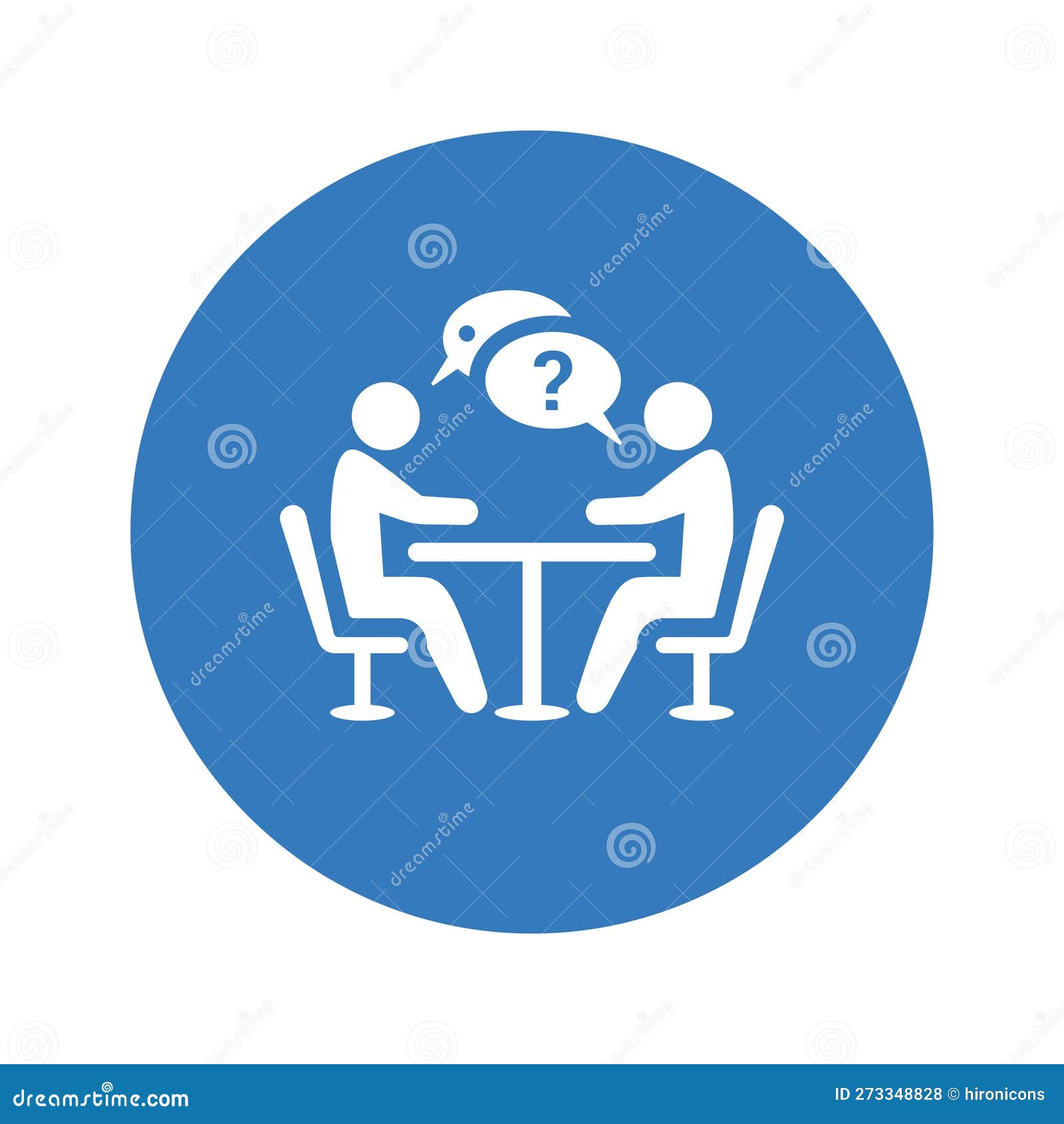 Interview icon stock illustration. Illustration of symbol - 273348828