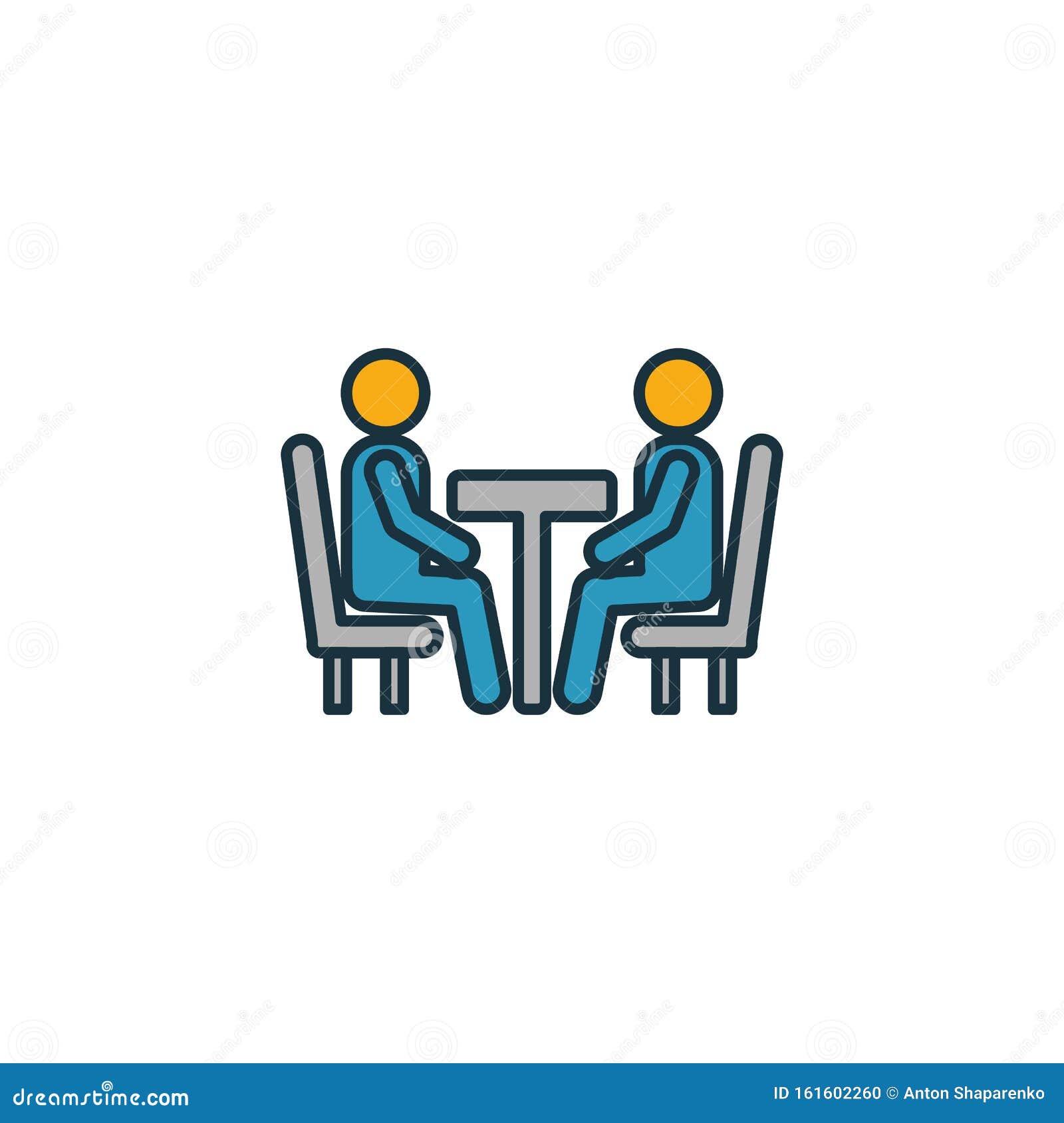 Interview Icon Set. Four Elements in Diferent Styles from Human ...