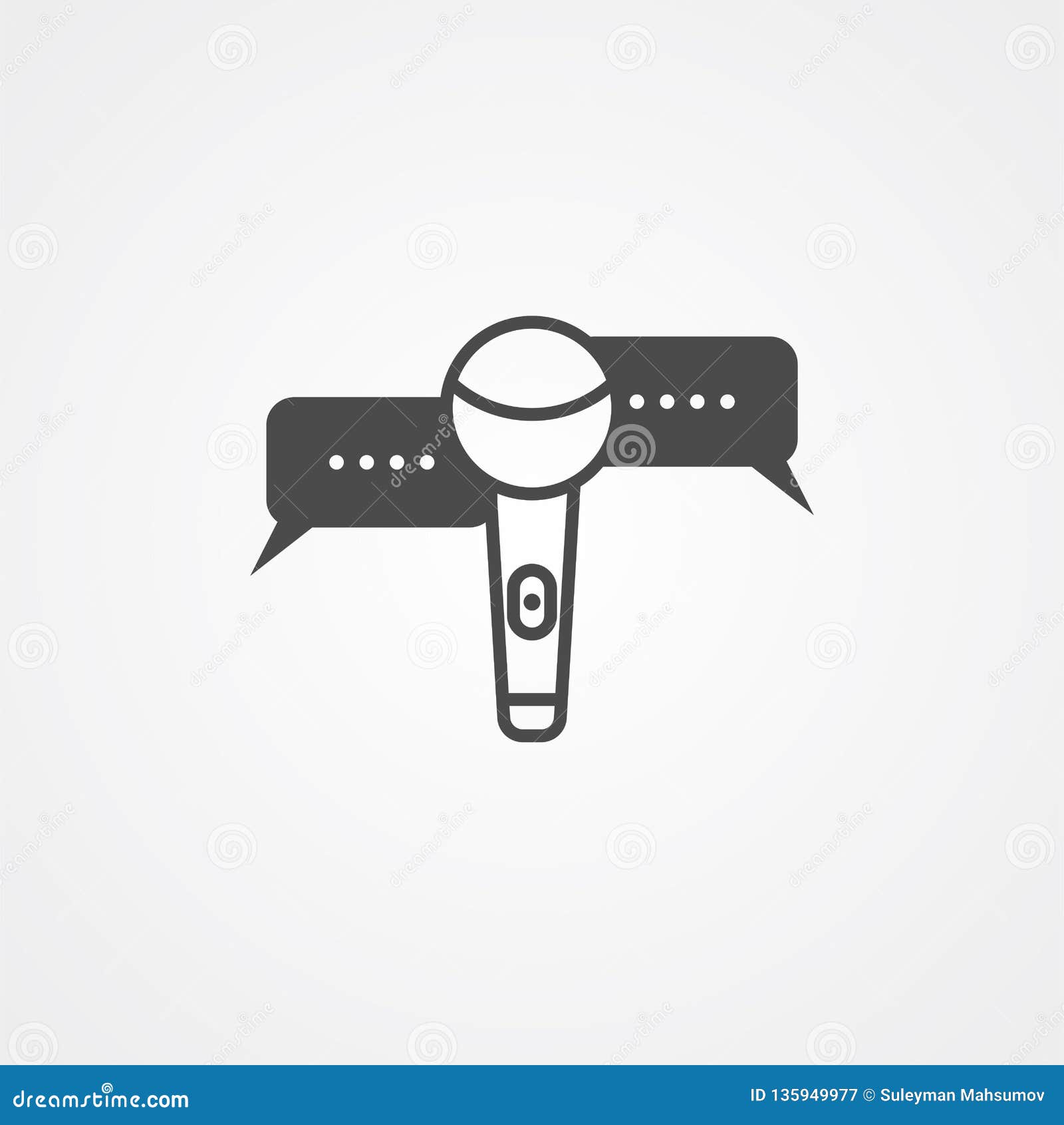 Interview Vector Icon Sign Symbol Stock Vector - Illustration of ...