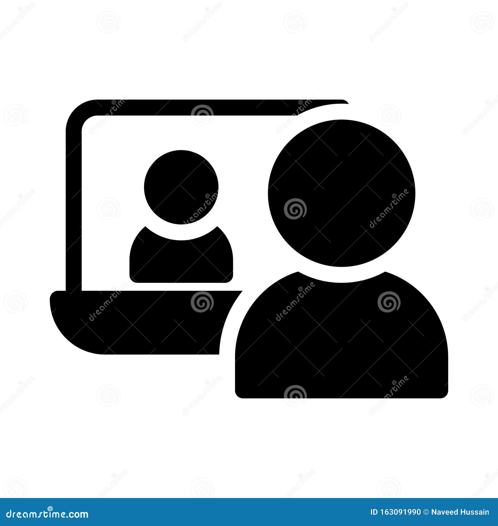 Interview Vector Glyph Flat Icon Stock Illustration - Illustration of ...