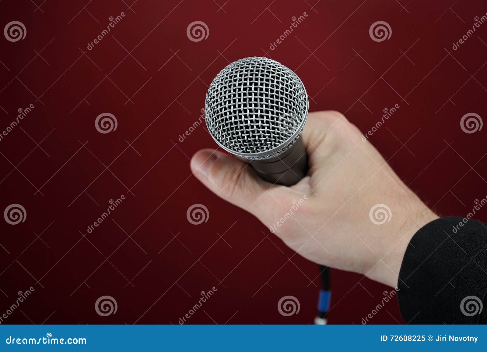 Interview with microphone stock image. Image of party - 72608225