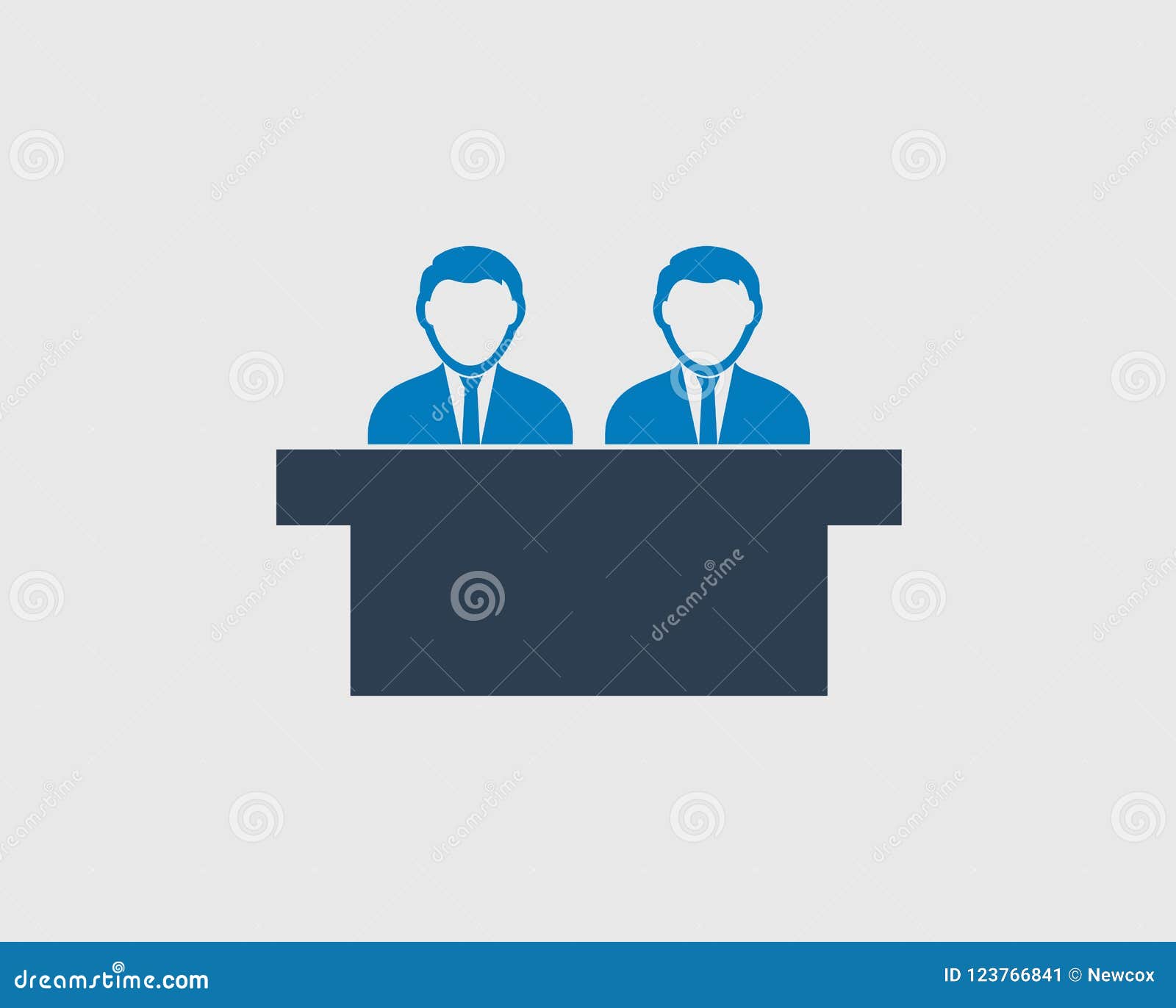 Interview Panel Vector Illustration | CartoonDealer.com #91087572