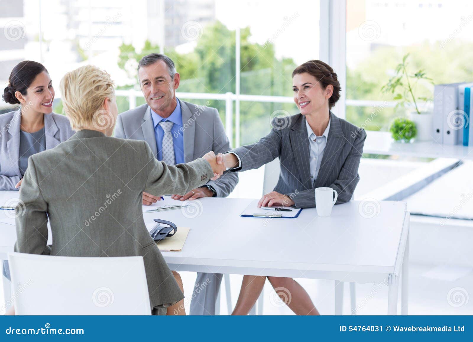 Interview Panel Listening To Applicant Stock Image - Image of ...