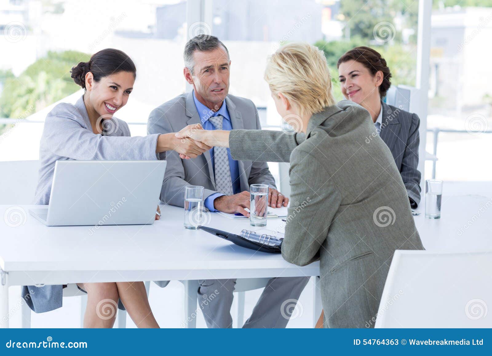 Interview Panel Listening To Applicant Stock Image - Image of ...