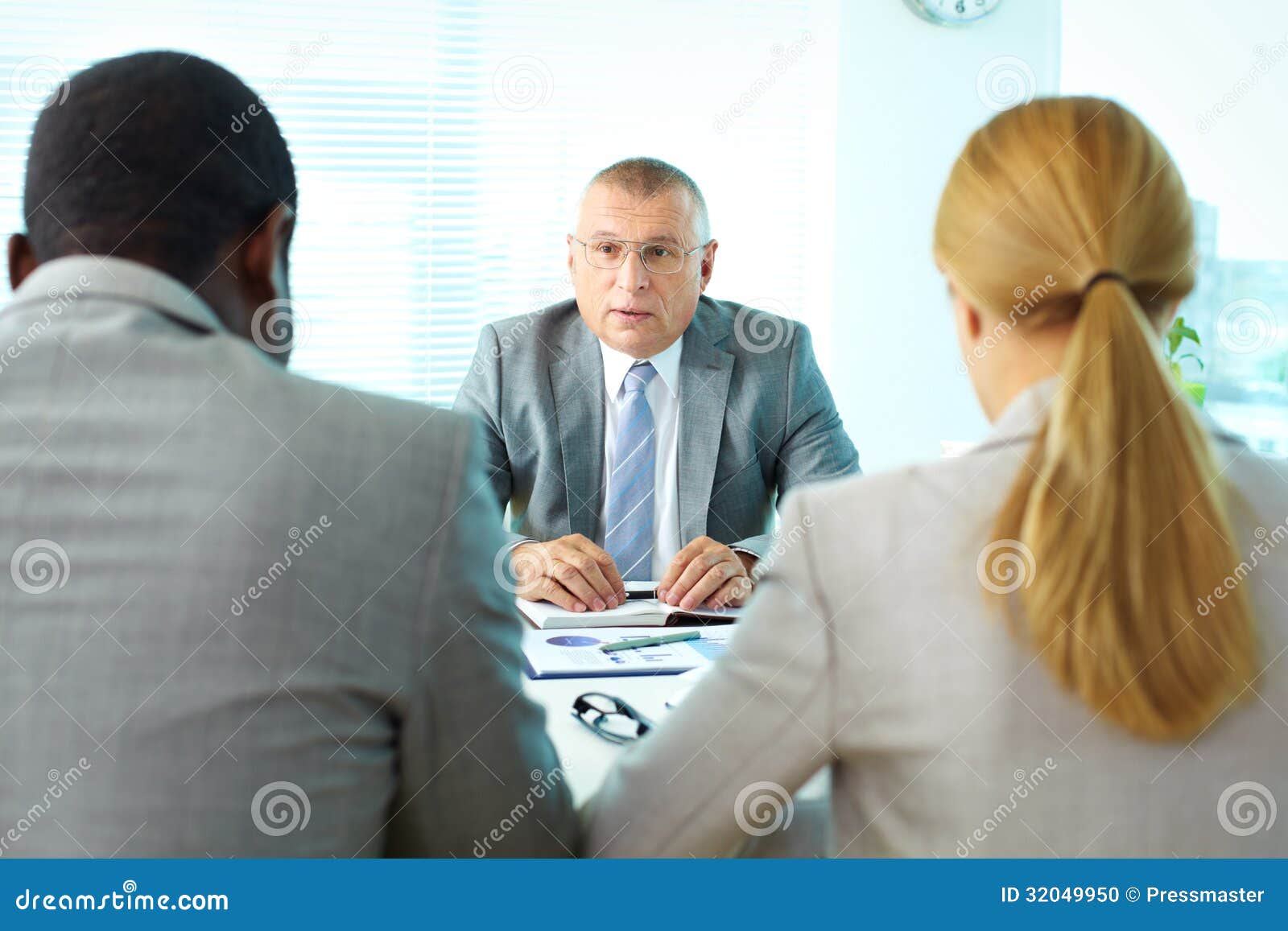 Interview stock photo. Image of interview, mature, businessman - 32049950