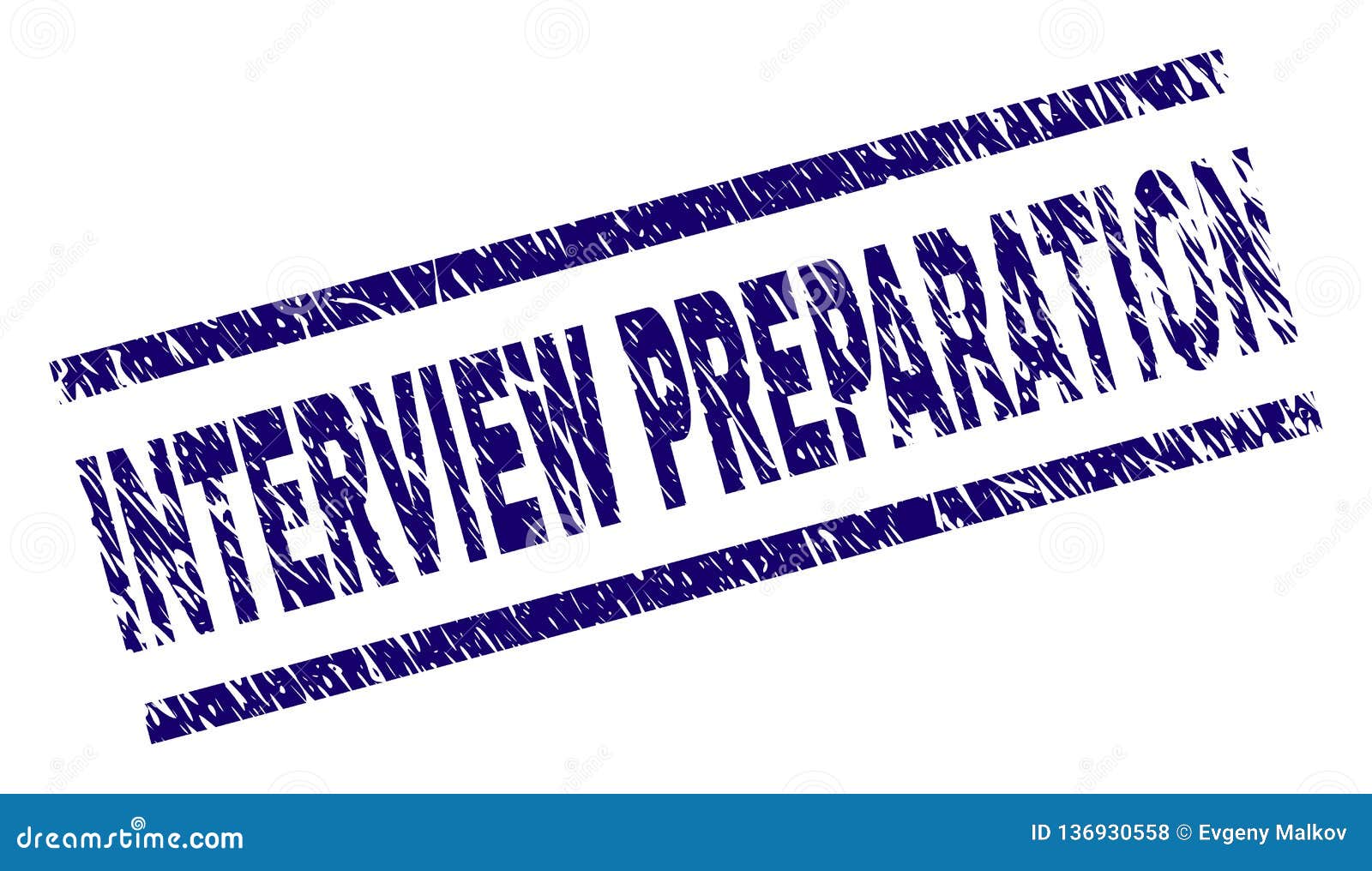 Grunge Textured INTERVIEW PREPARATION Stamp Seal Stock Vector ...