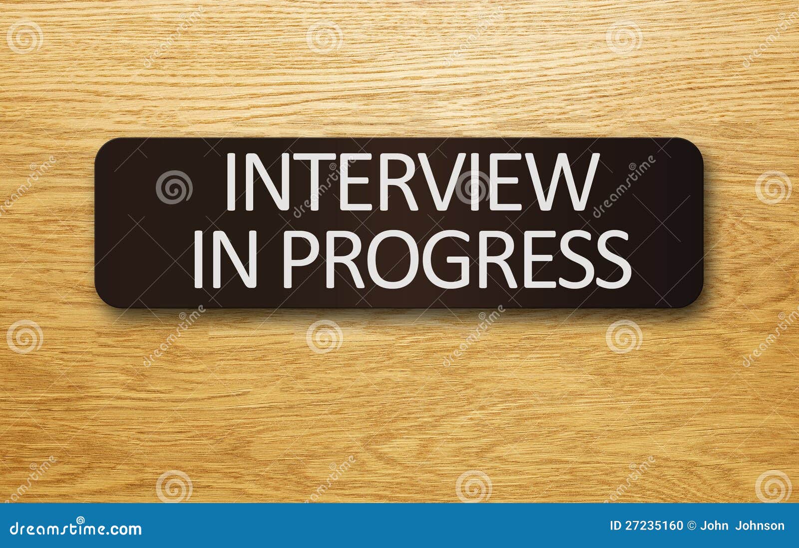 Interview in Progress stock photo. Image of door, brown - 27235160