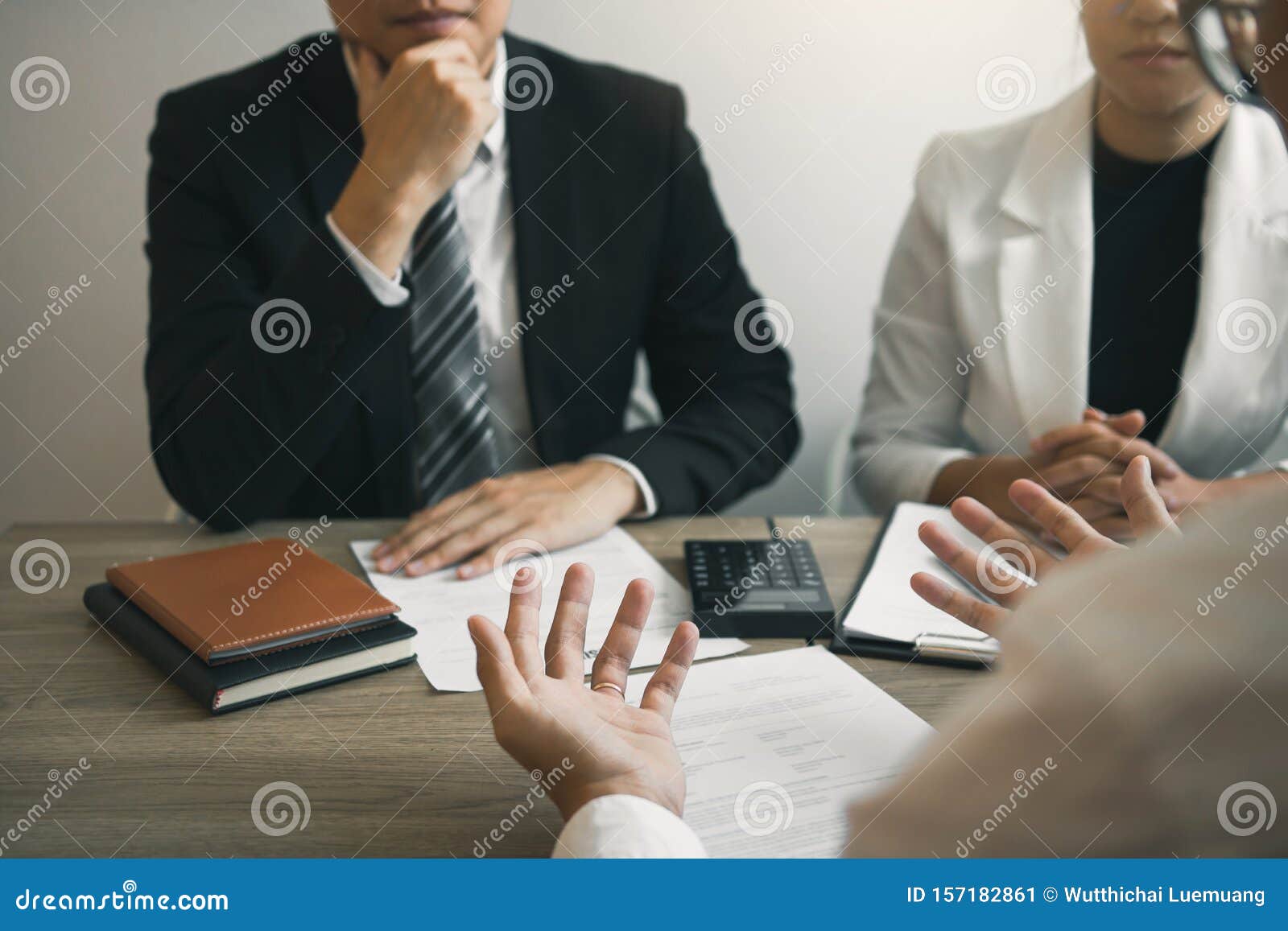 The Interview Room while the Staff is Preparing the Resume Document and ...