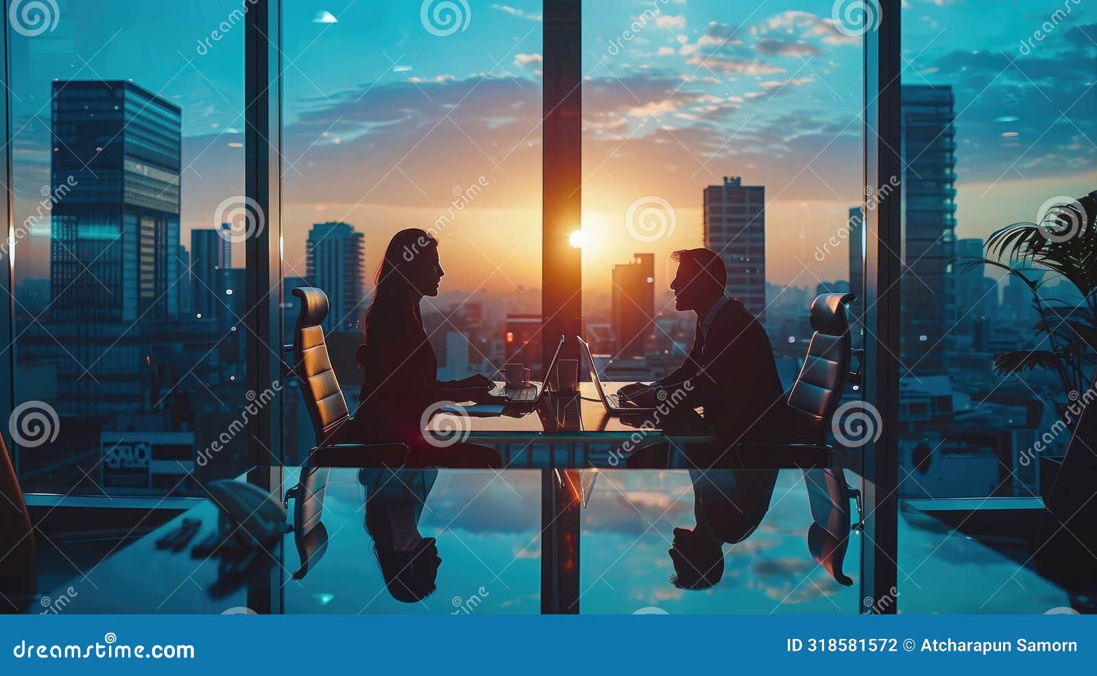 An Interview Scenario Where a Candidate and an Interviewer Engage in a ...