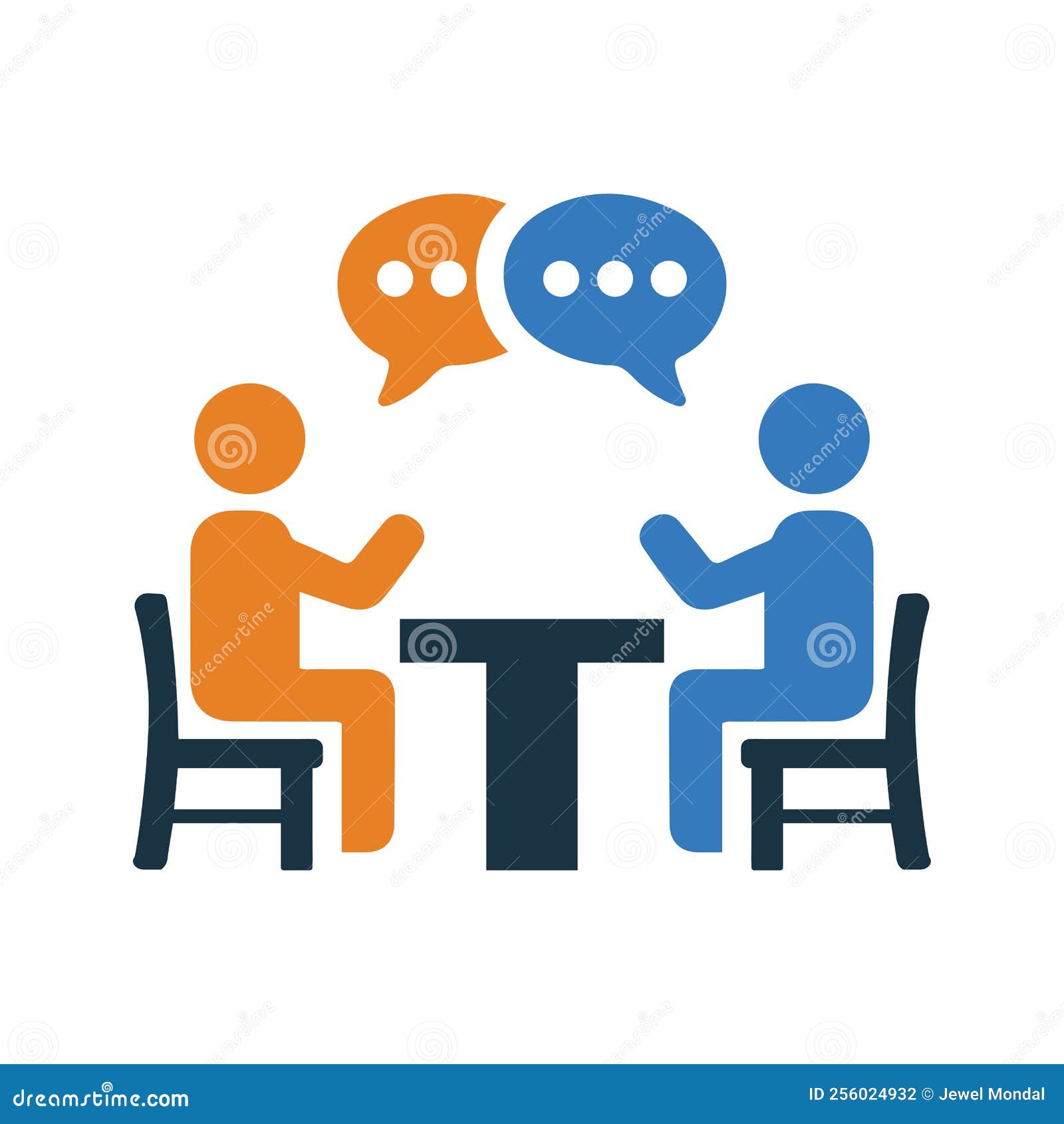 Interview, Speech, Woman Icon. Editable Vector Graphics Stock Vector ...