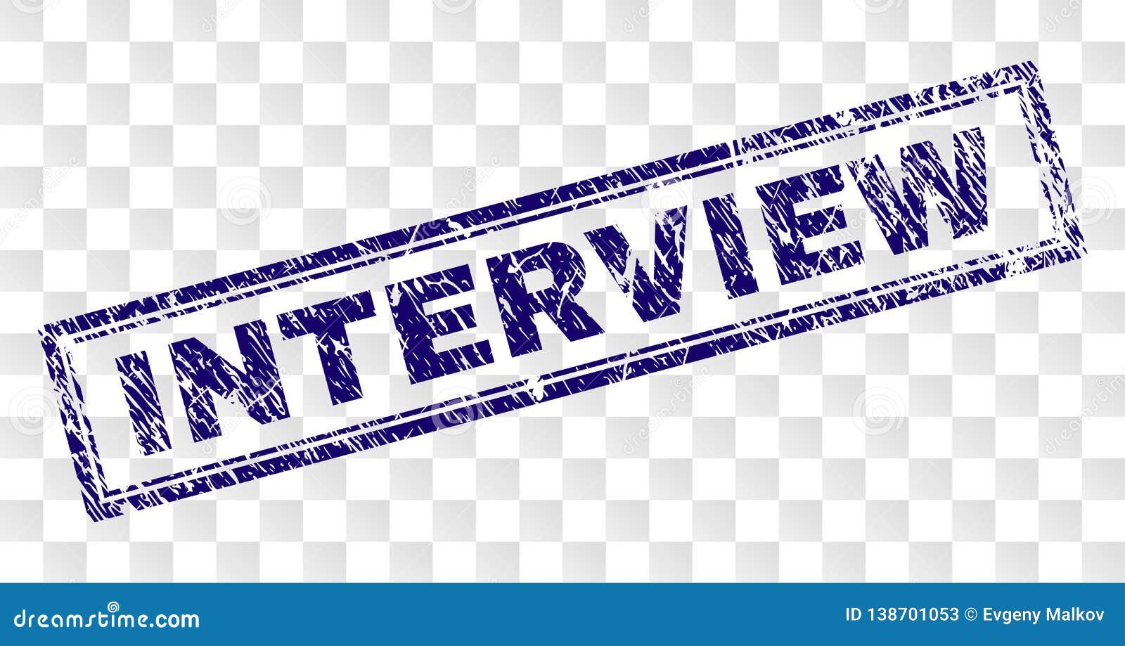 Grunge INTERVIEW Rectangle Stamp Stock Vector - Illustration of print ...