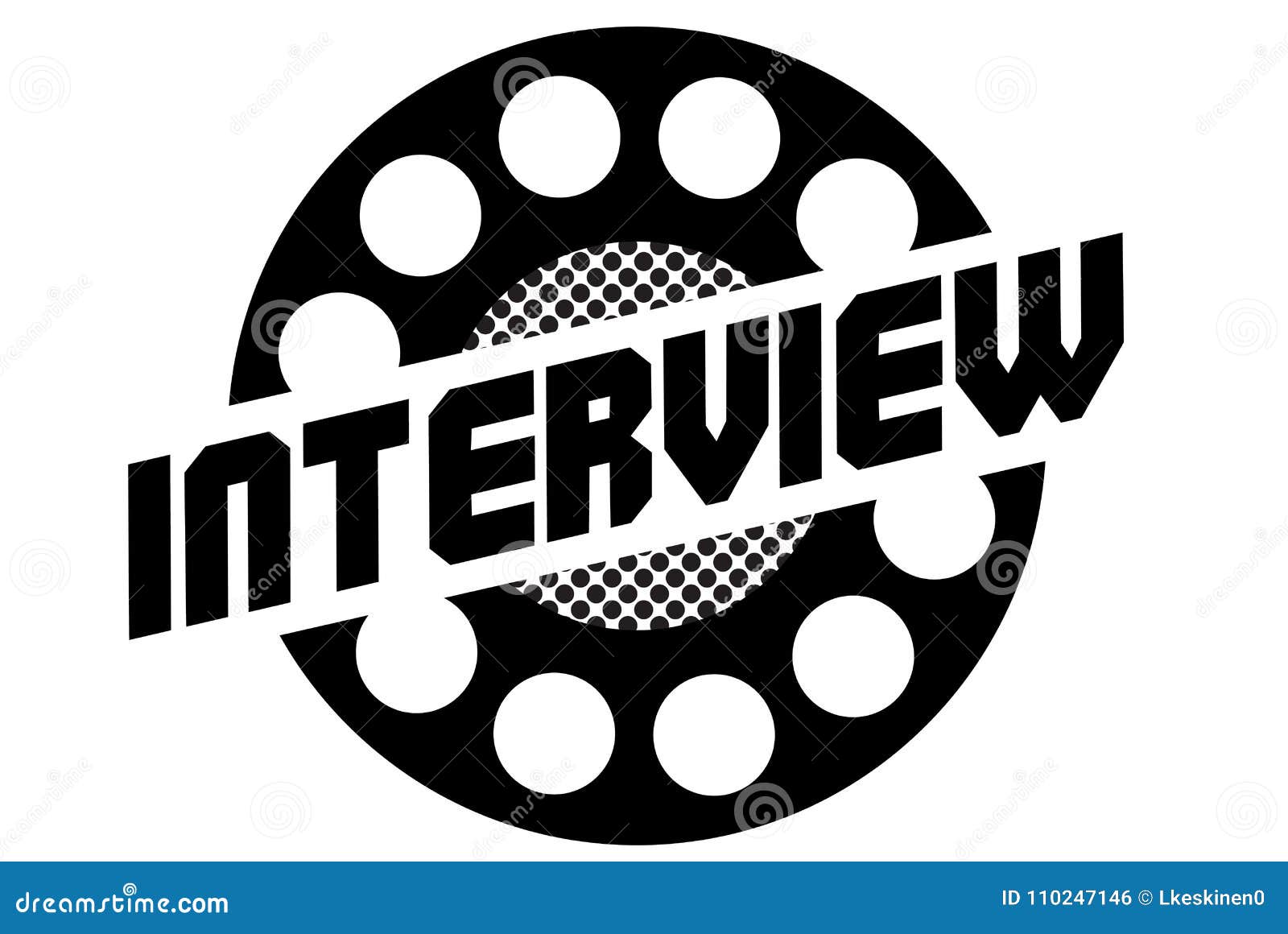 Interview Typographic Stamp Stock Vector - Illustration of interviewer ...
