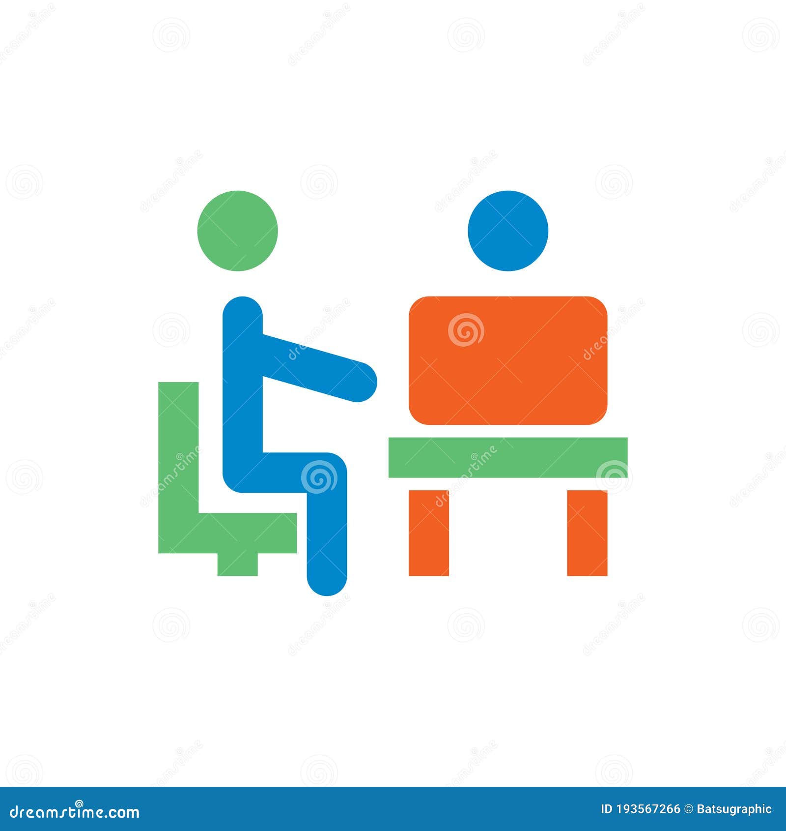 Interview Vector Icon Logo Design Stock Vector - Illustration of logo ...